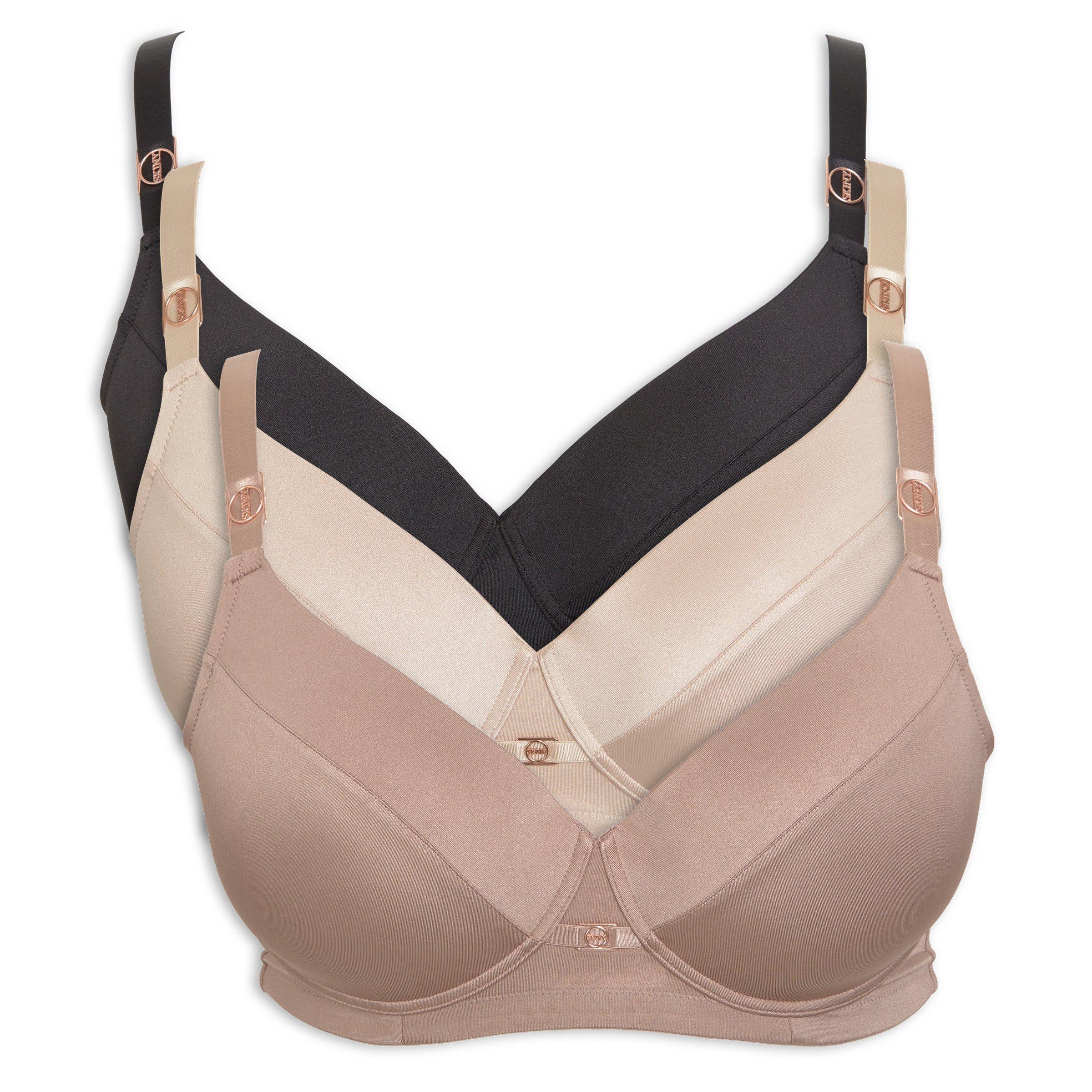 3-pack Padded Plunge Bras (3183643) | Skiny