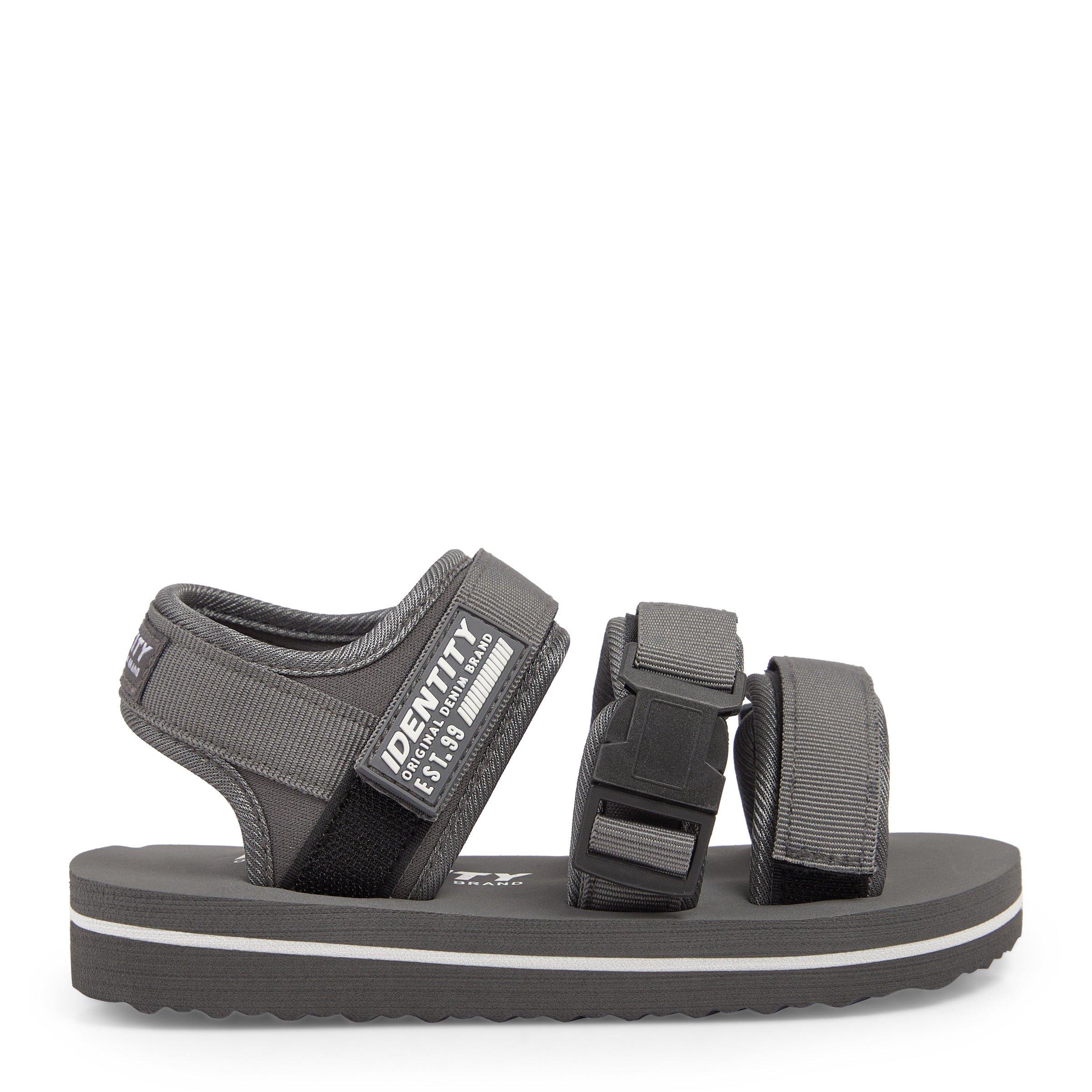 Baby Boys Grey Sandals (3183700) | Identity