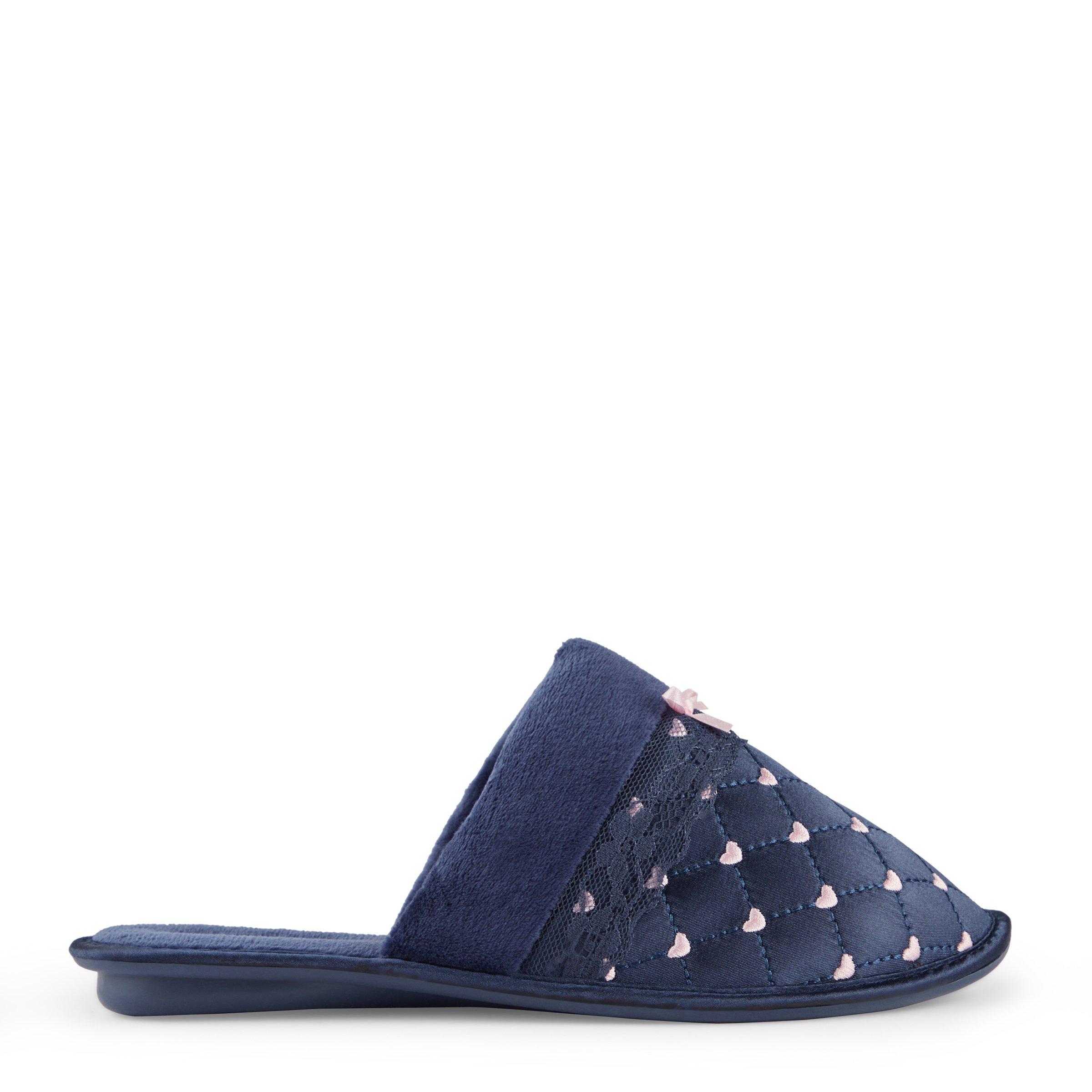 Navy Quilted Slippers (3183723) | Truworths