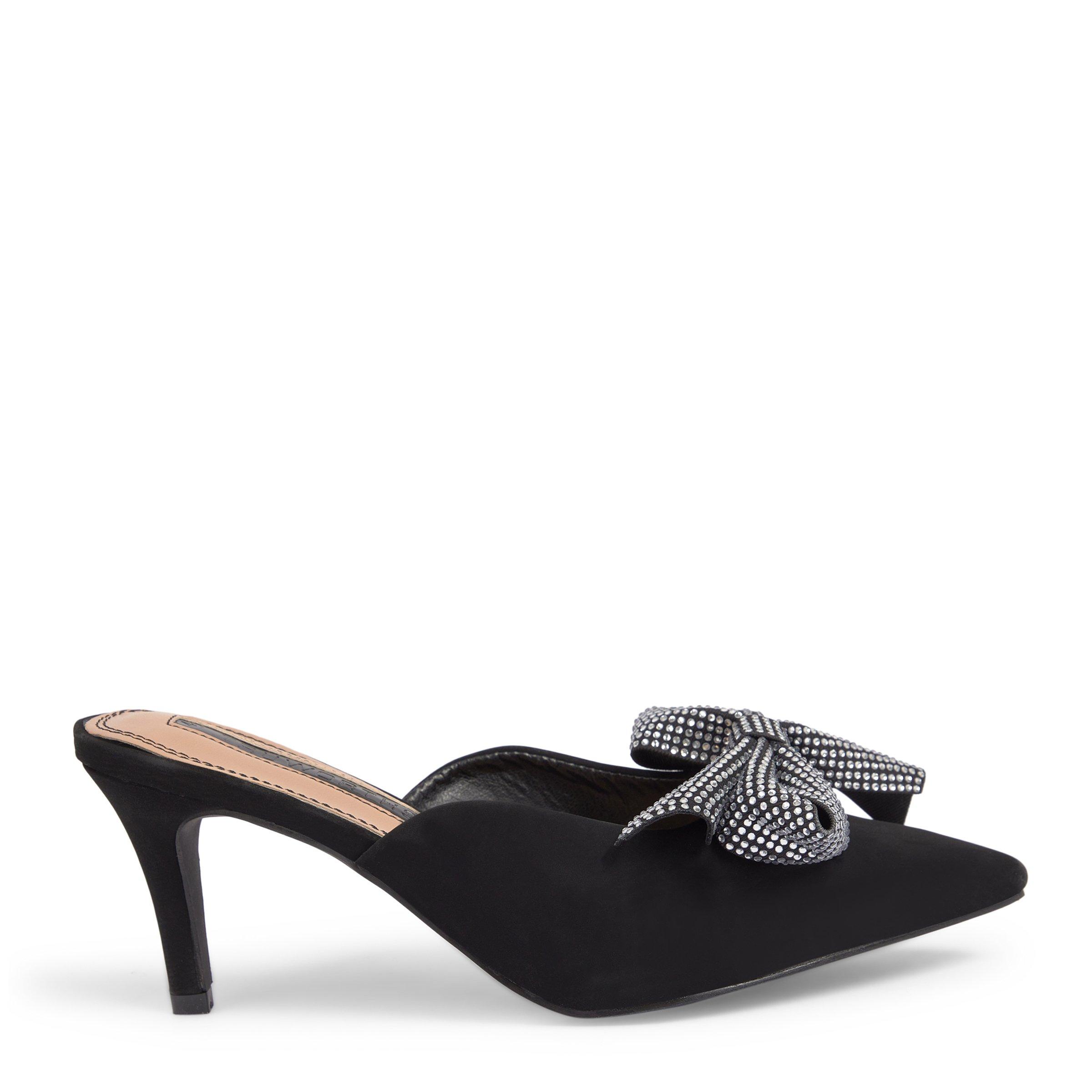 Black Embellished Bow Heels (3183928) | Truworths