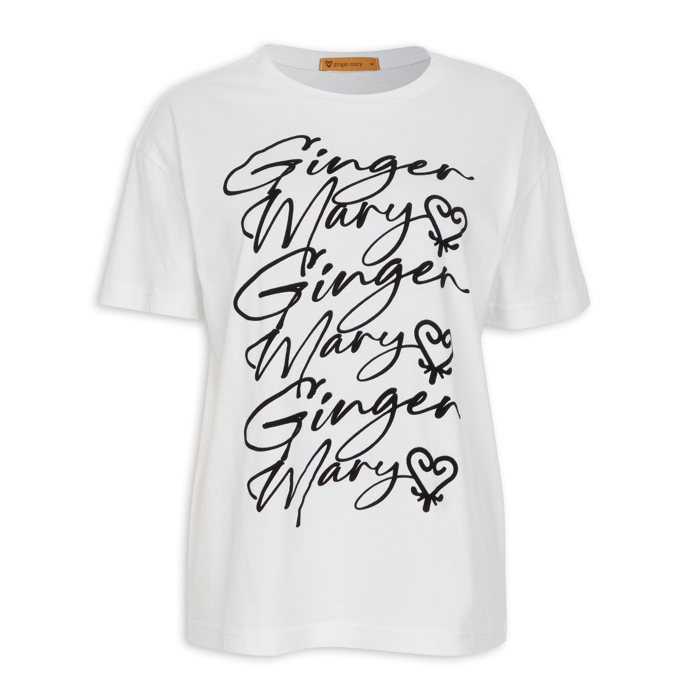 White Branded T-shirt (3183941) | Ginger Mary