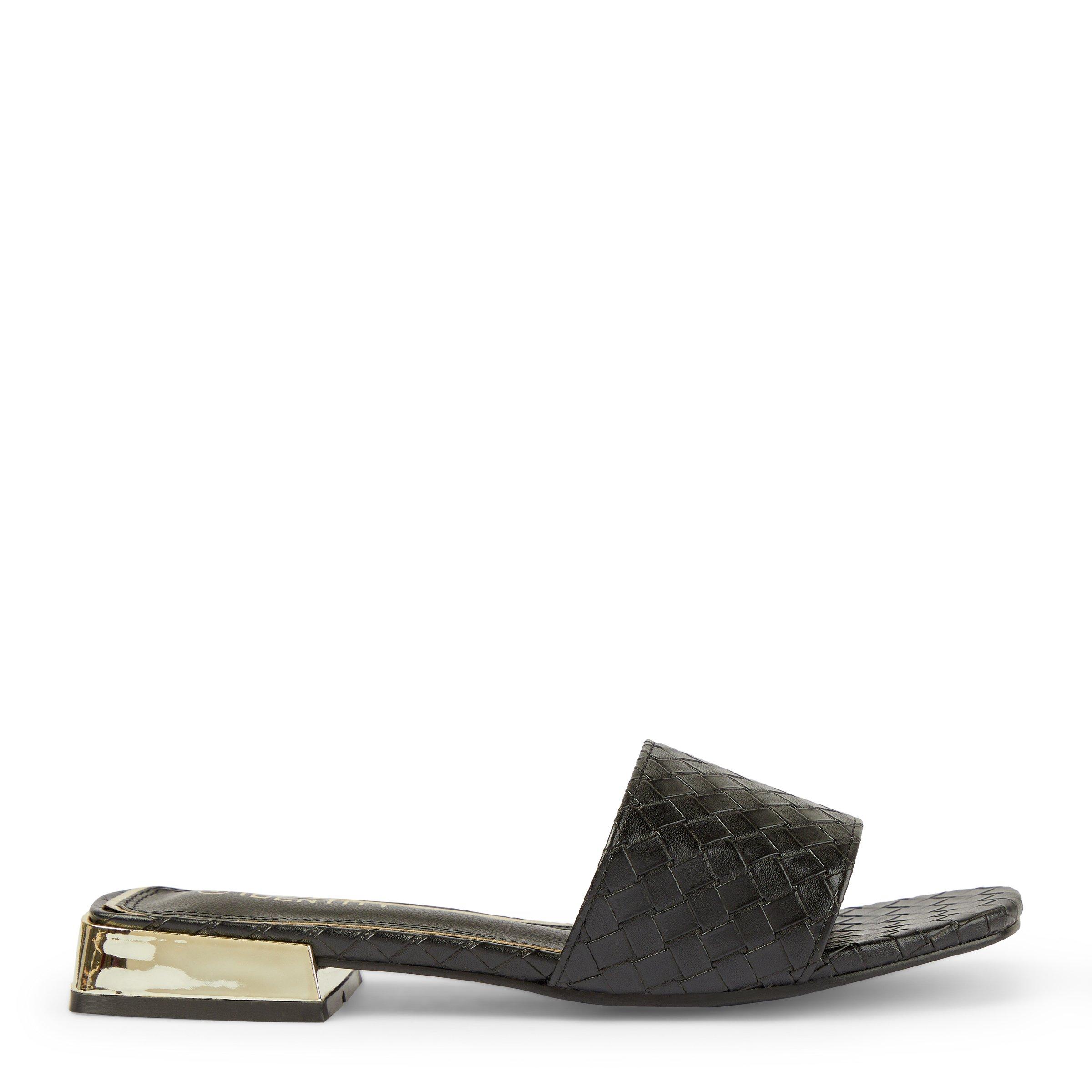 Black Broad Strap Sandals (3183945) | Identity
