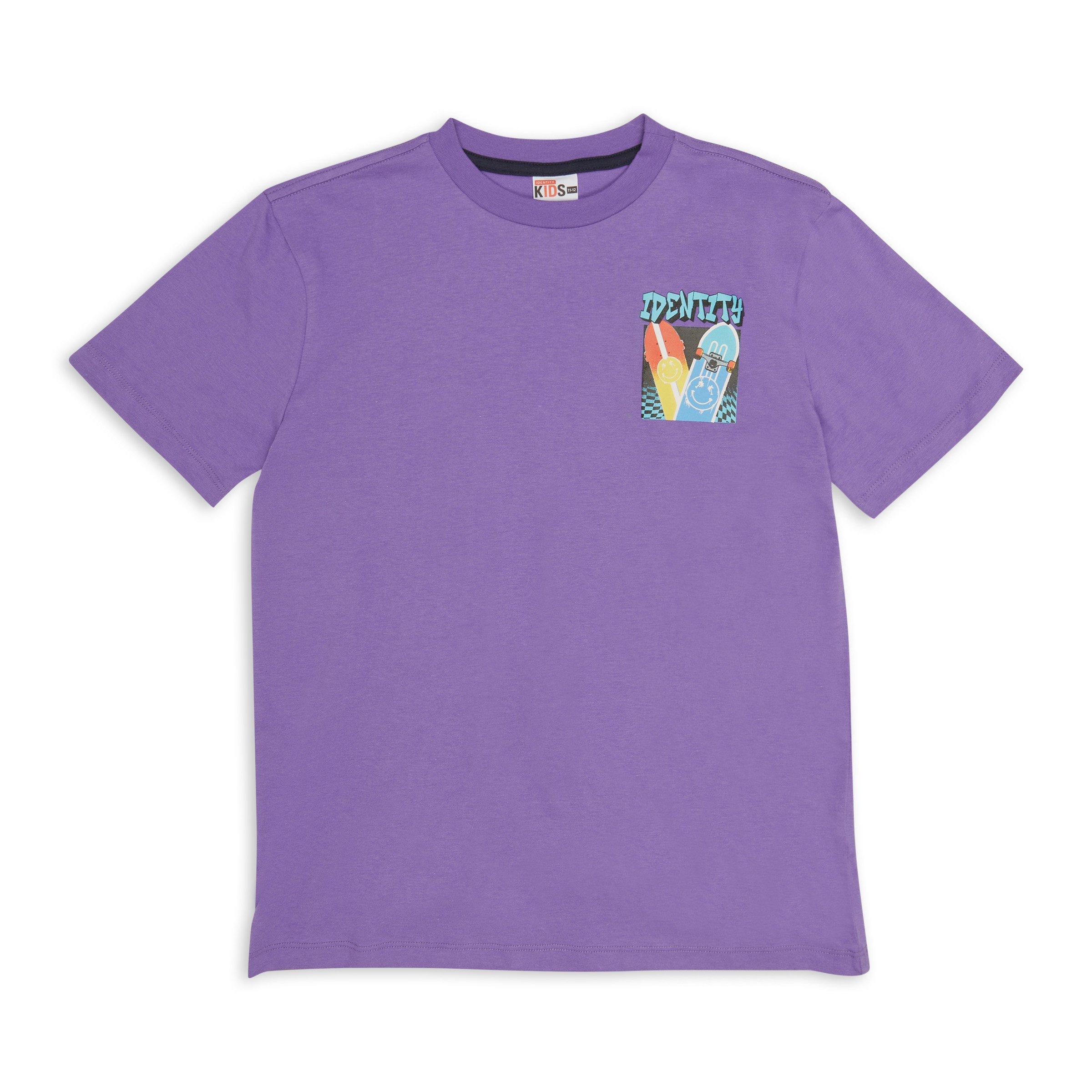 Boys Purple Relaxed T-shirt (3183992) | Identity