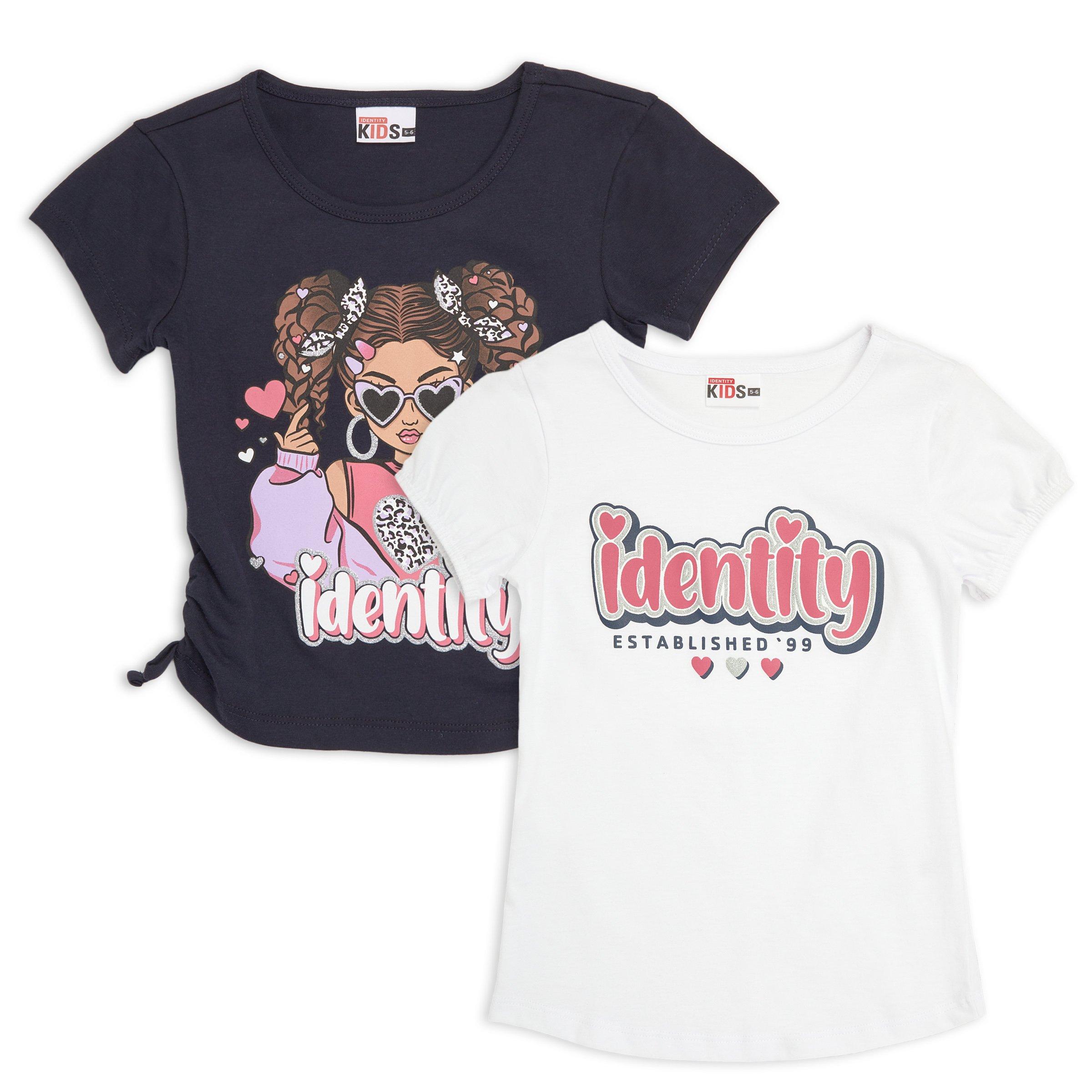 Kid Girls 2-pack T-shirts (3183998) | Identity