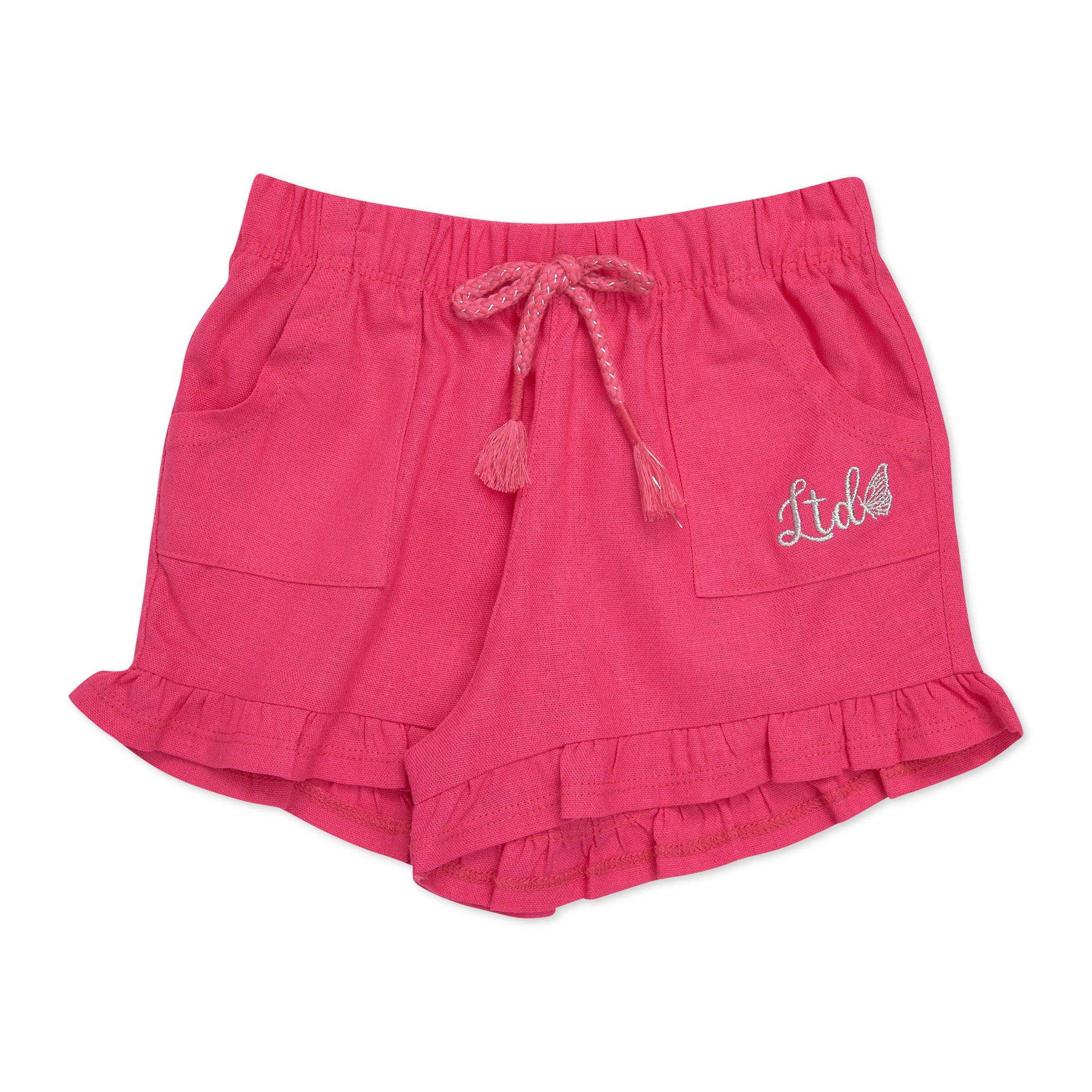 Kid Girls Pink Frill Shorts (3184131) | LTD Kids
