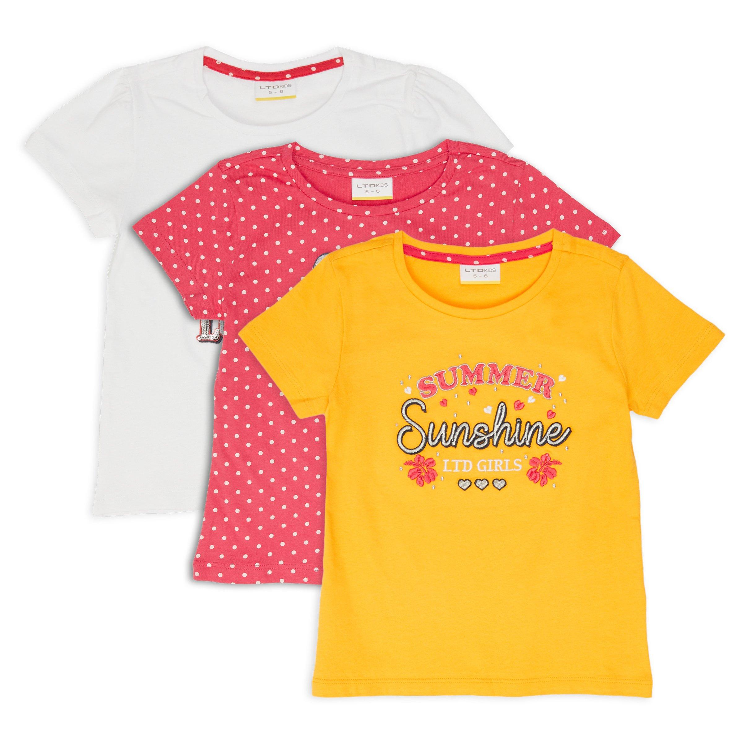 Kid Girls 3-pack T-shirts (3184153) | LTD Kids