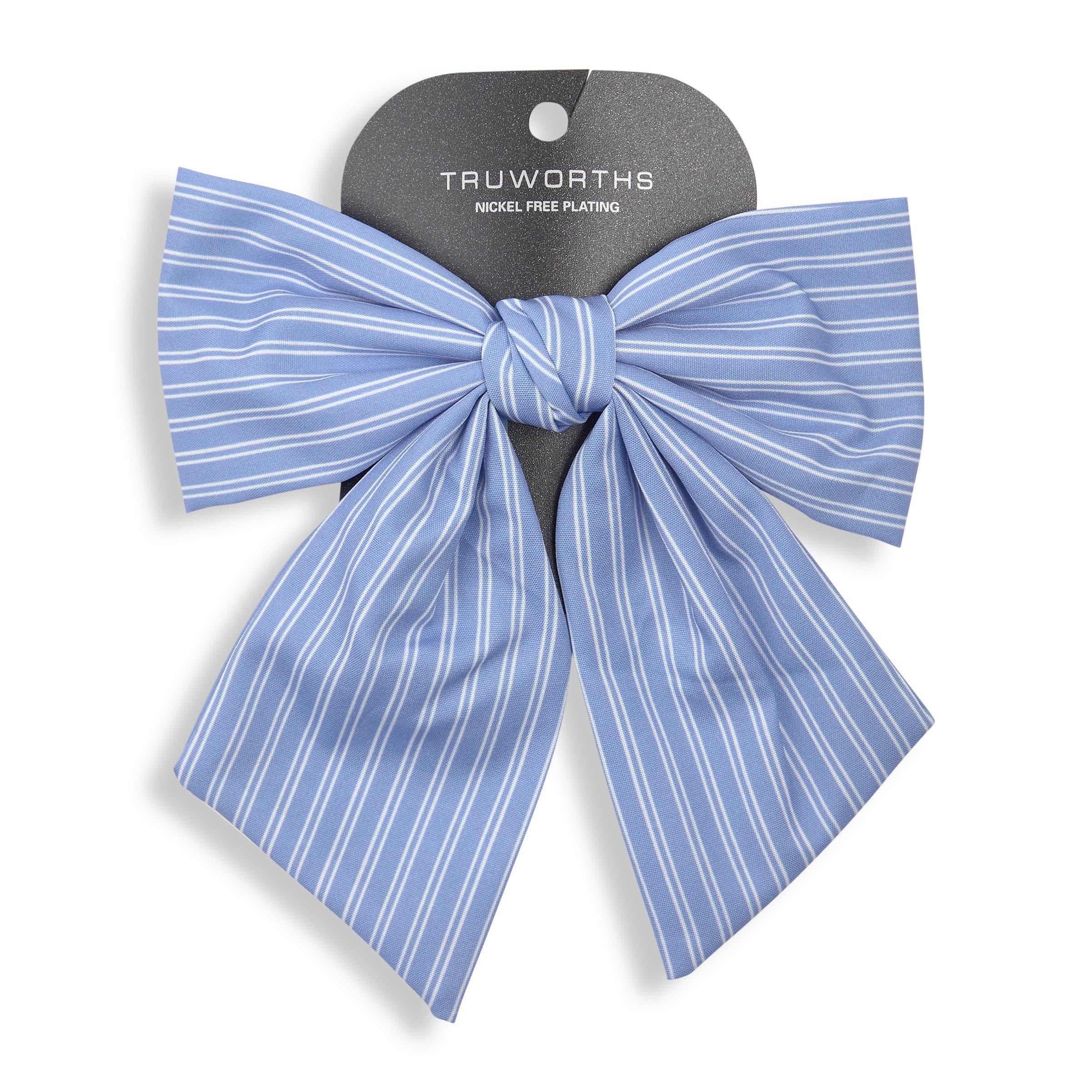 Blue and White Striped Hair Bow (3184544) | Truworths