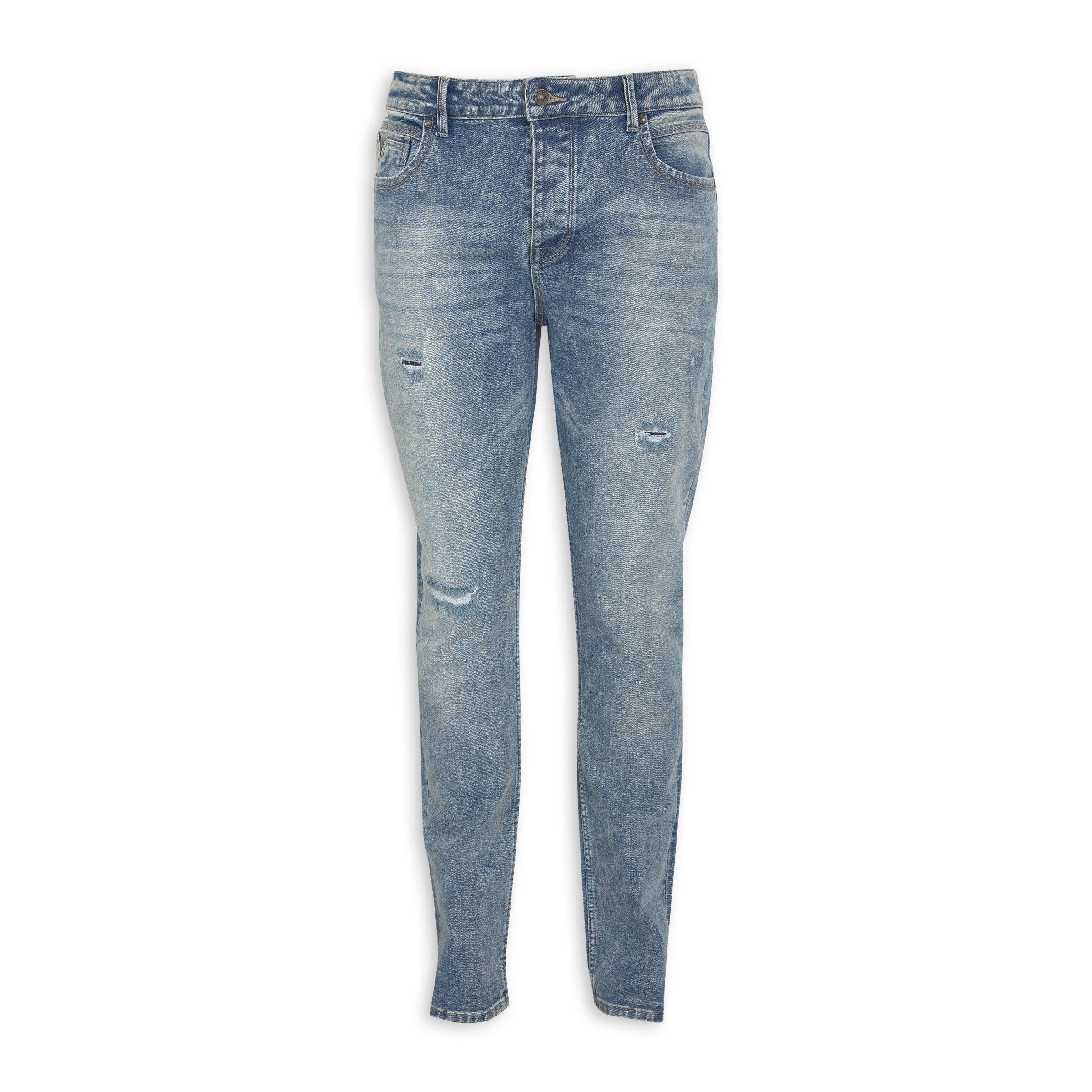 Indigo Straight Leg Jeans (3184951) | UZZI