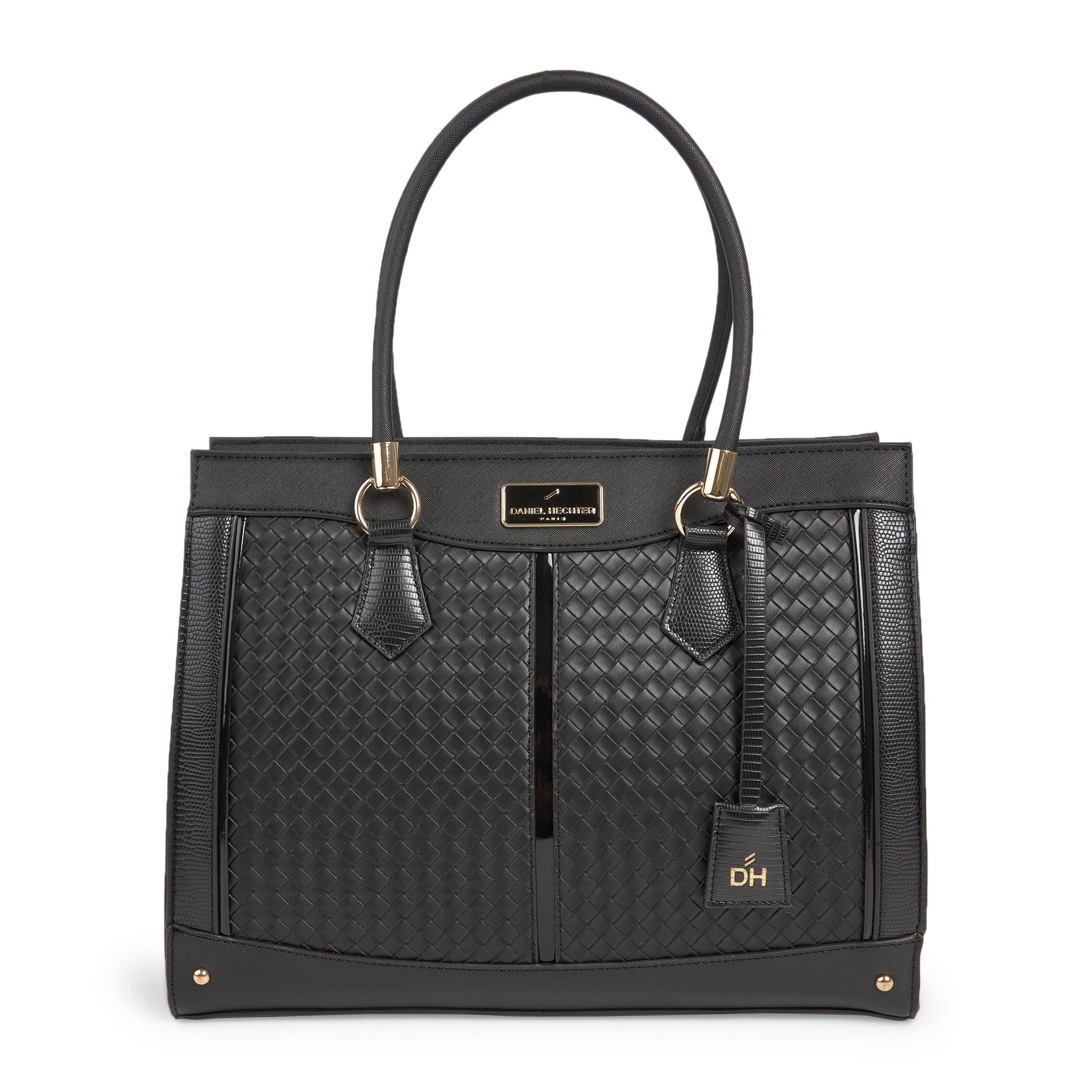 Black Embossed Tote Bag (3184969) | Daniel Hechter