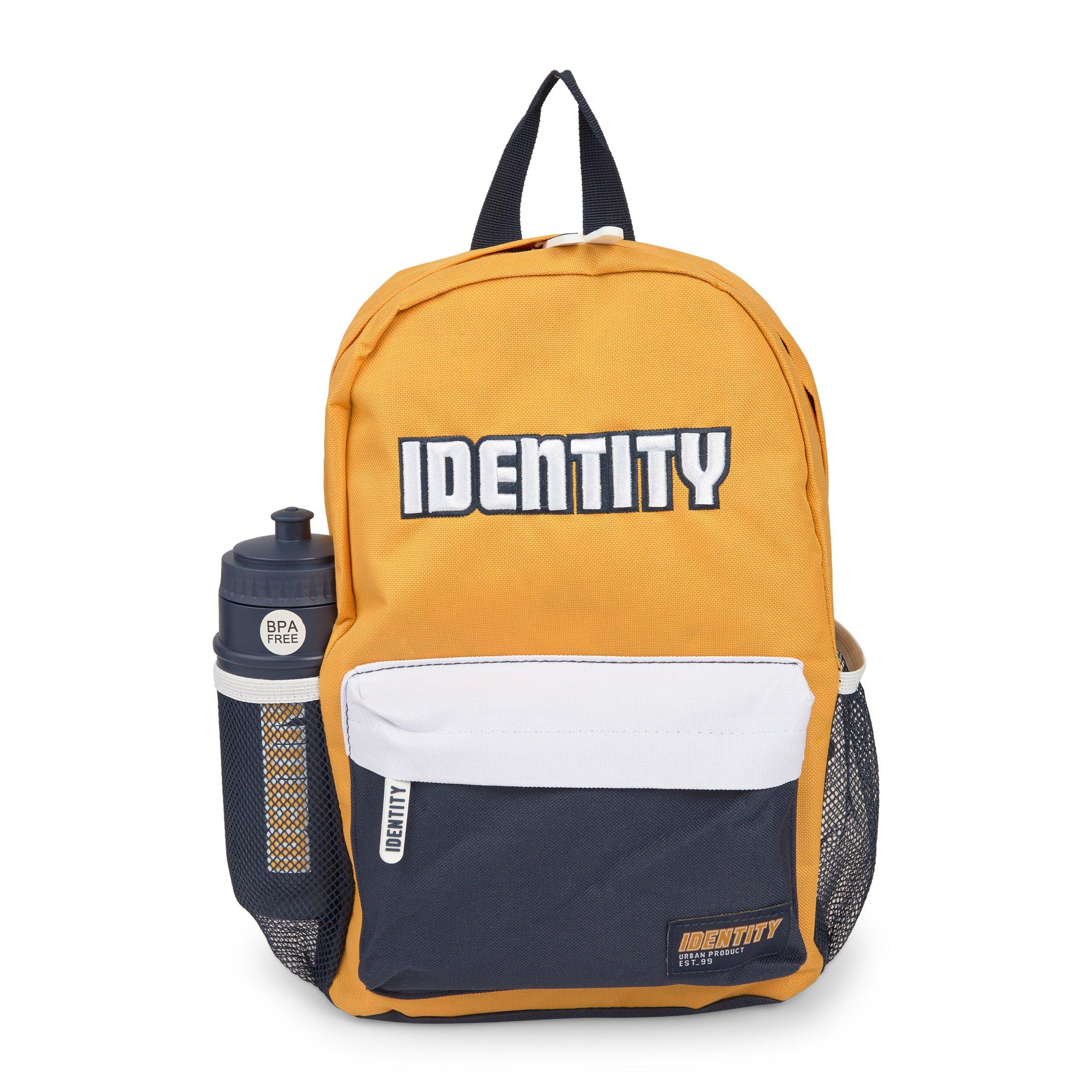 Kid Boys Yellow Backpack with Bottle (3184973) | Identity