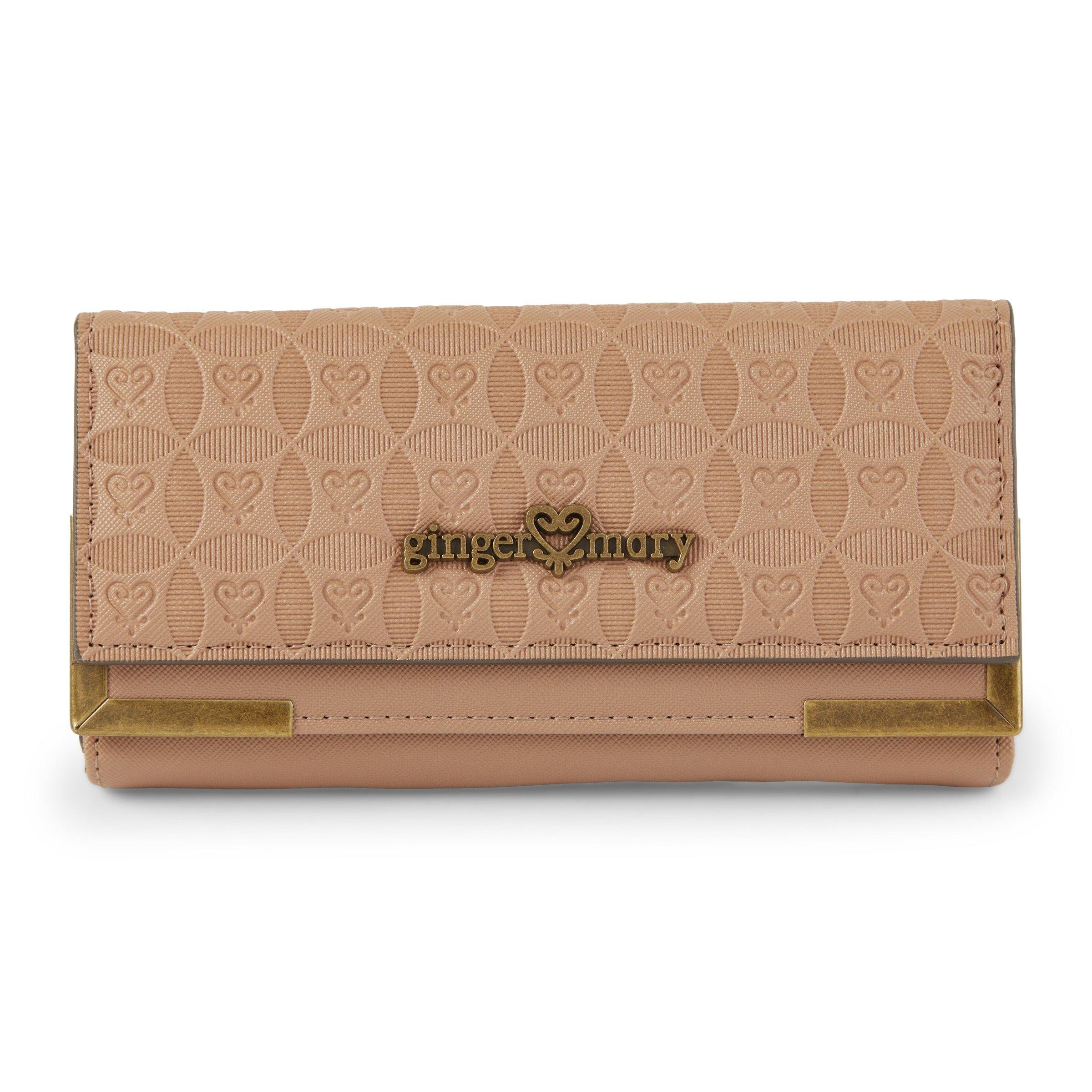 Pink Embroidered Flap Purse (3185098) | Ginger Mary