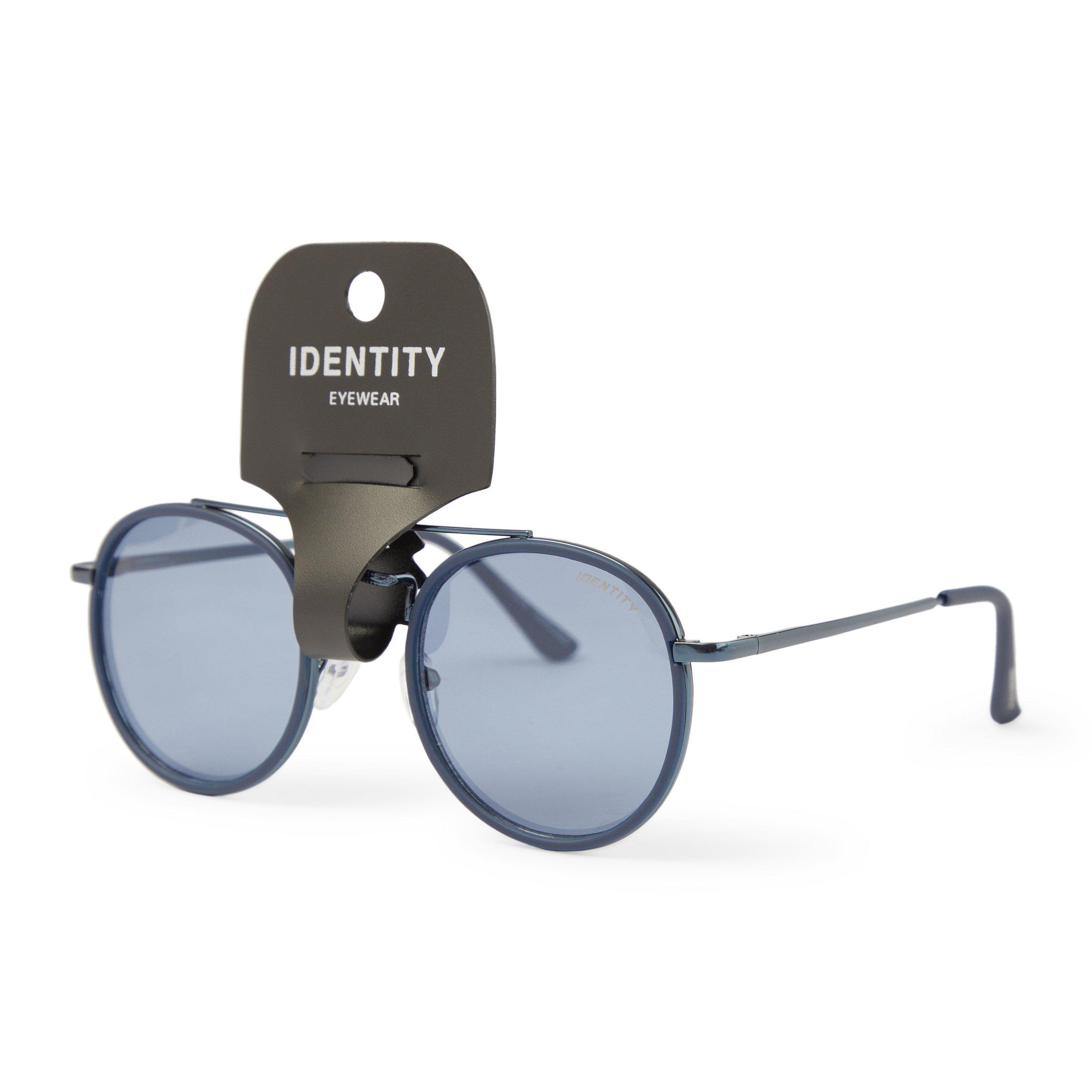 Navy Round Aviator Sunglasses (3185124) | Identity