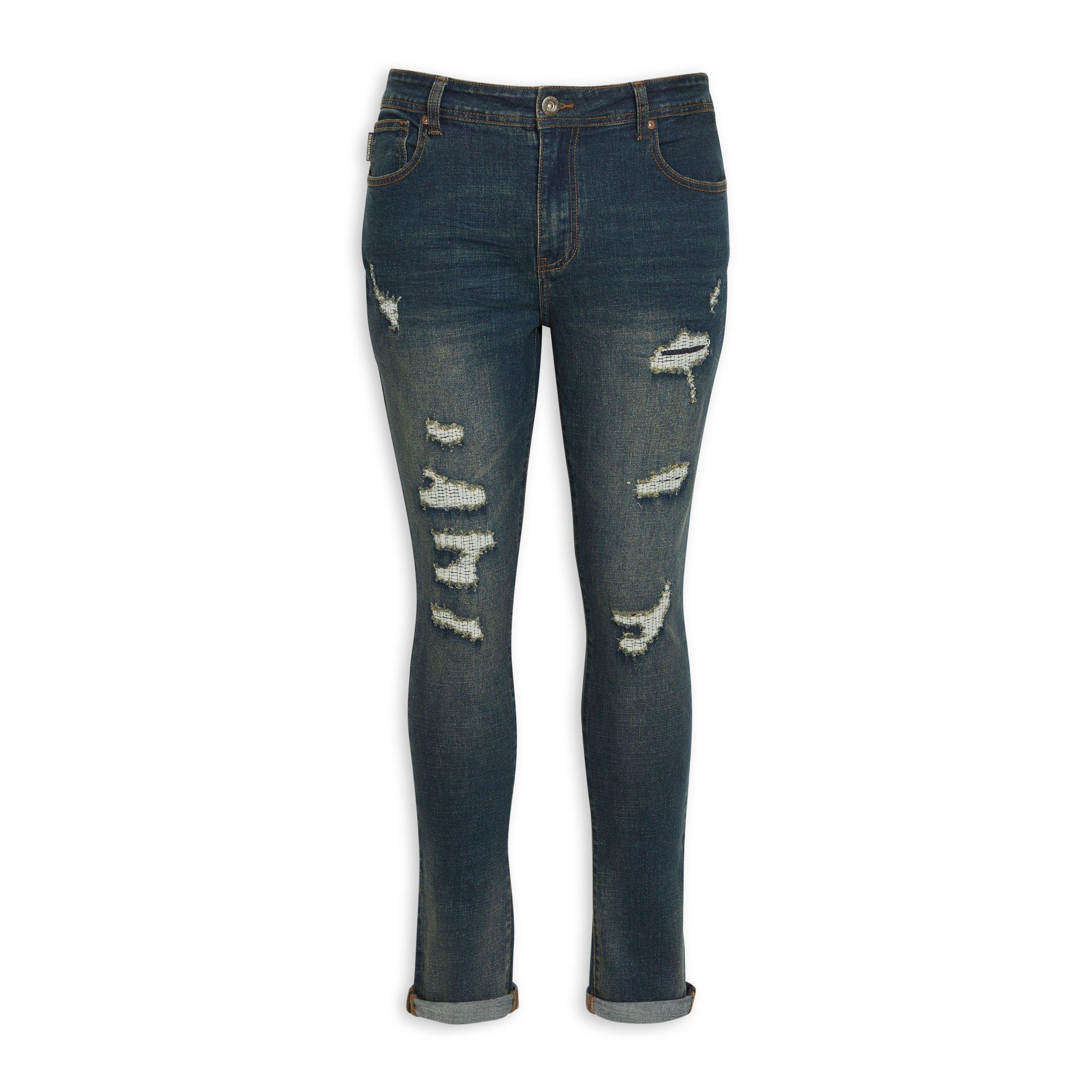 Dark Blue Ripped Skinny Jeans (3185175) | Hemisphere