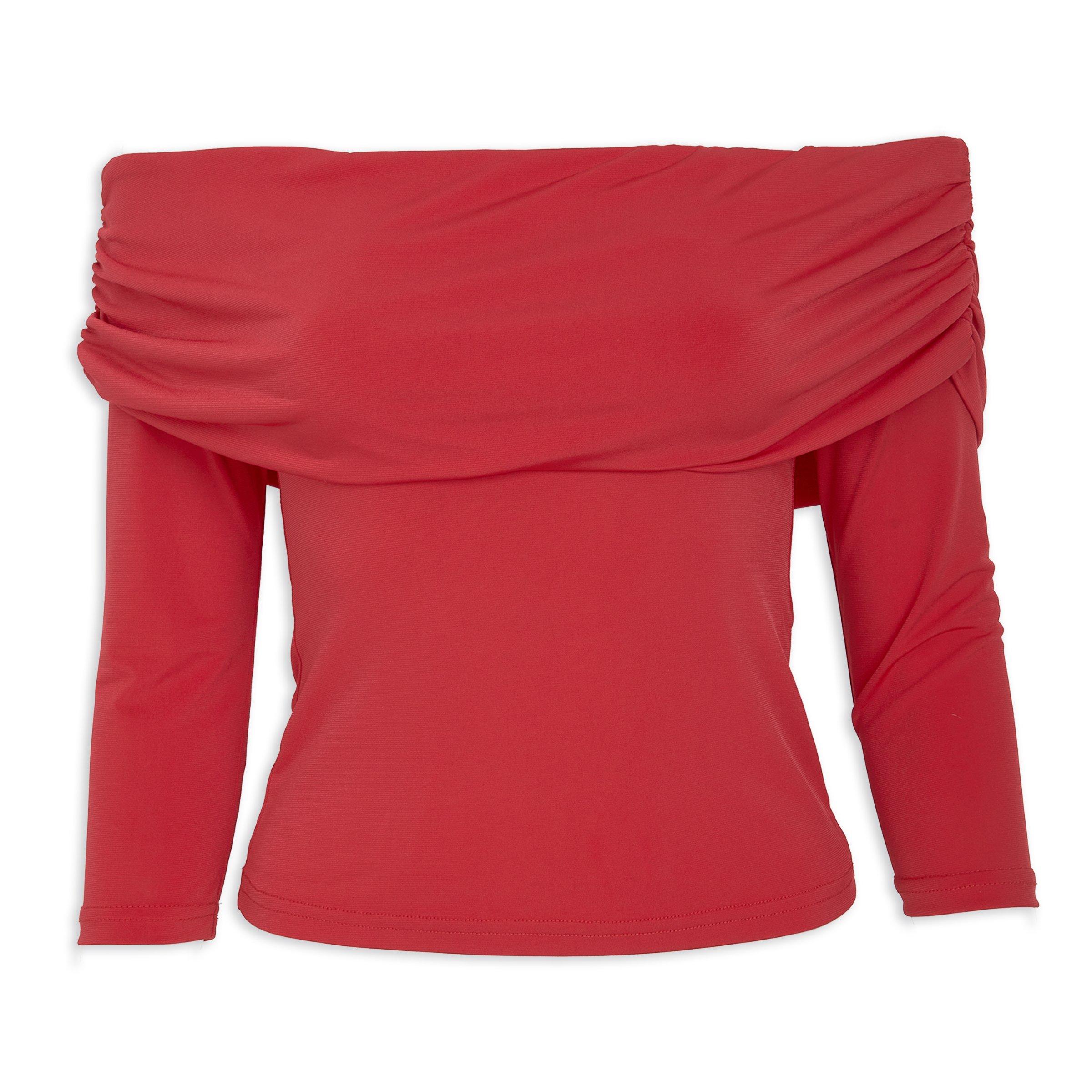 Red Off-the shoulder Top (3185219) | Truworths