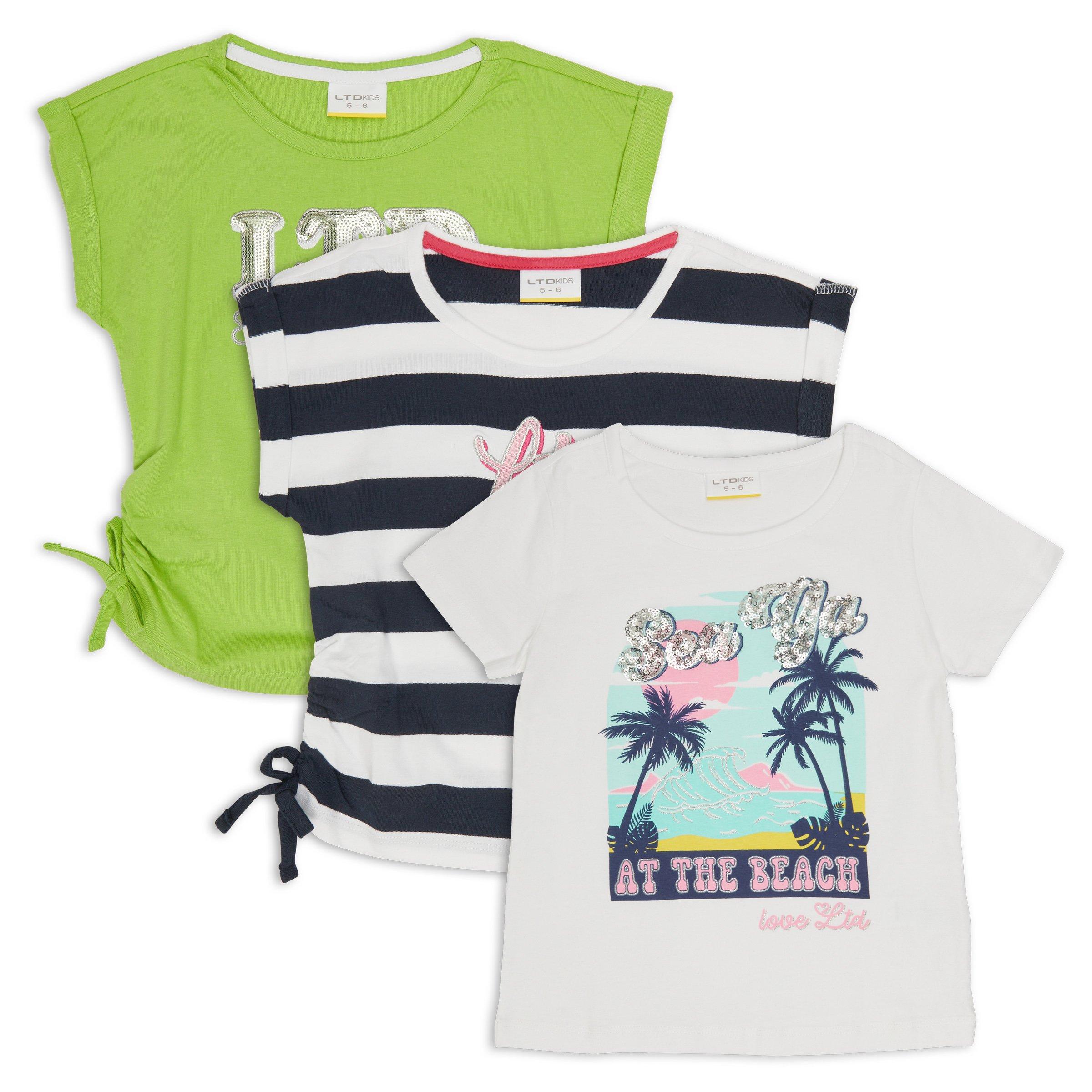 Kid Girls 3-pack T-shirts (3185288) | LTD Kids