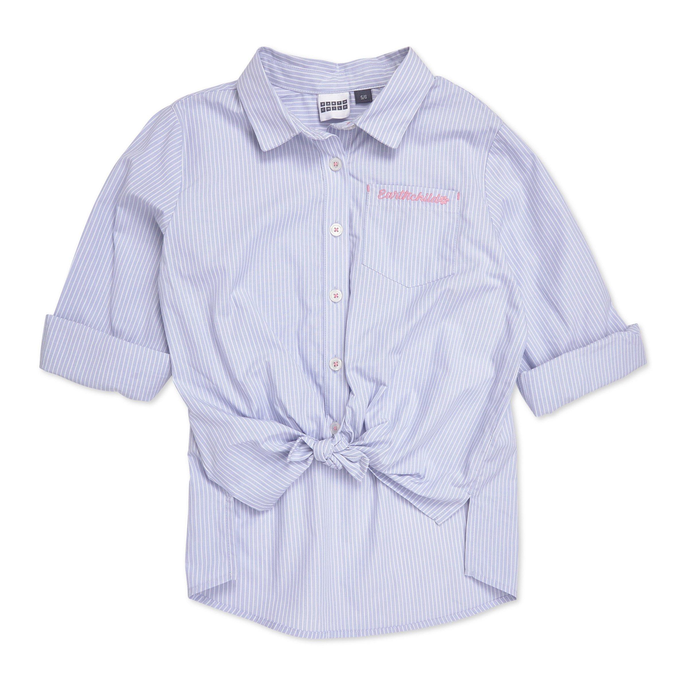 Kid Girls Blue Striped Shirt (3185473) | Earthchild