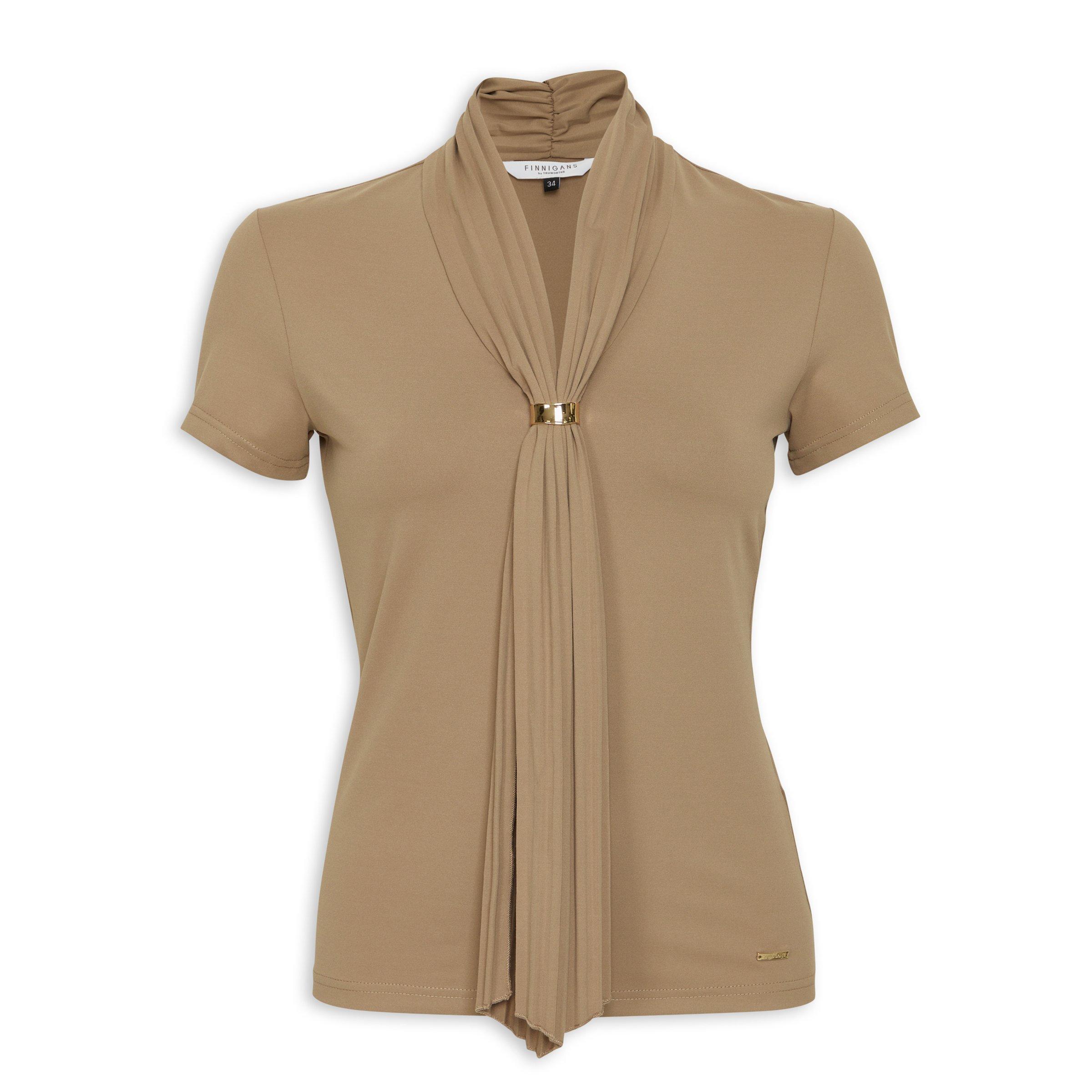 Beige Top with Ring Detail (3185516) | Finnigans