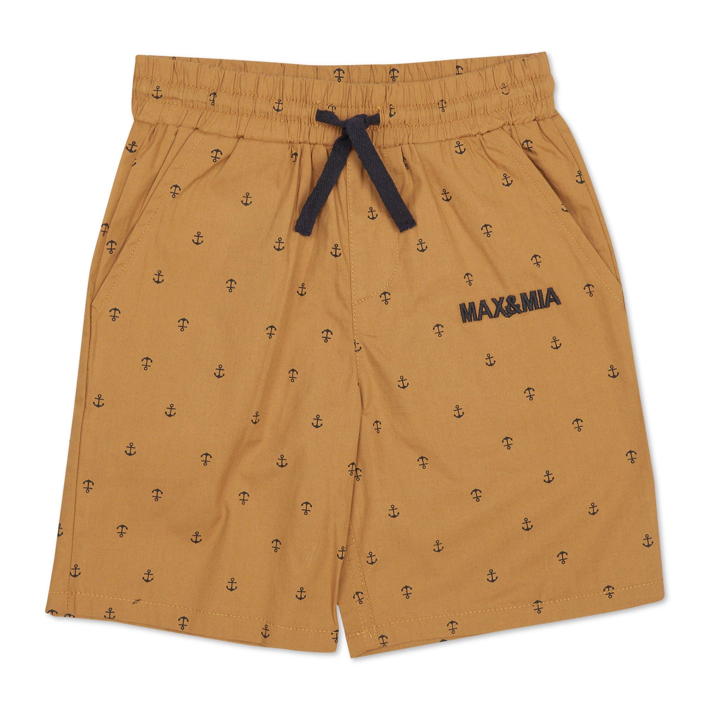 Kid Boys Camel Anchor Print Shorts (3185523) | Max & Mia