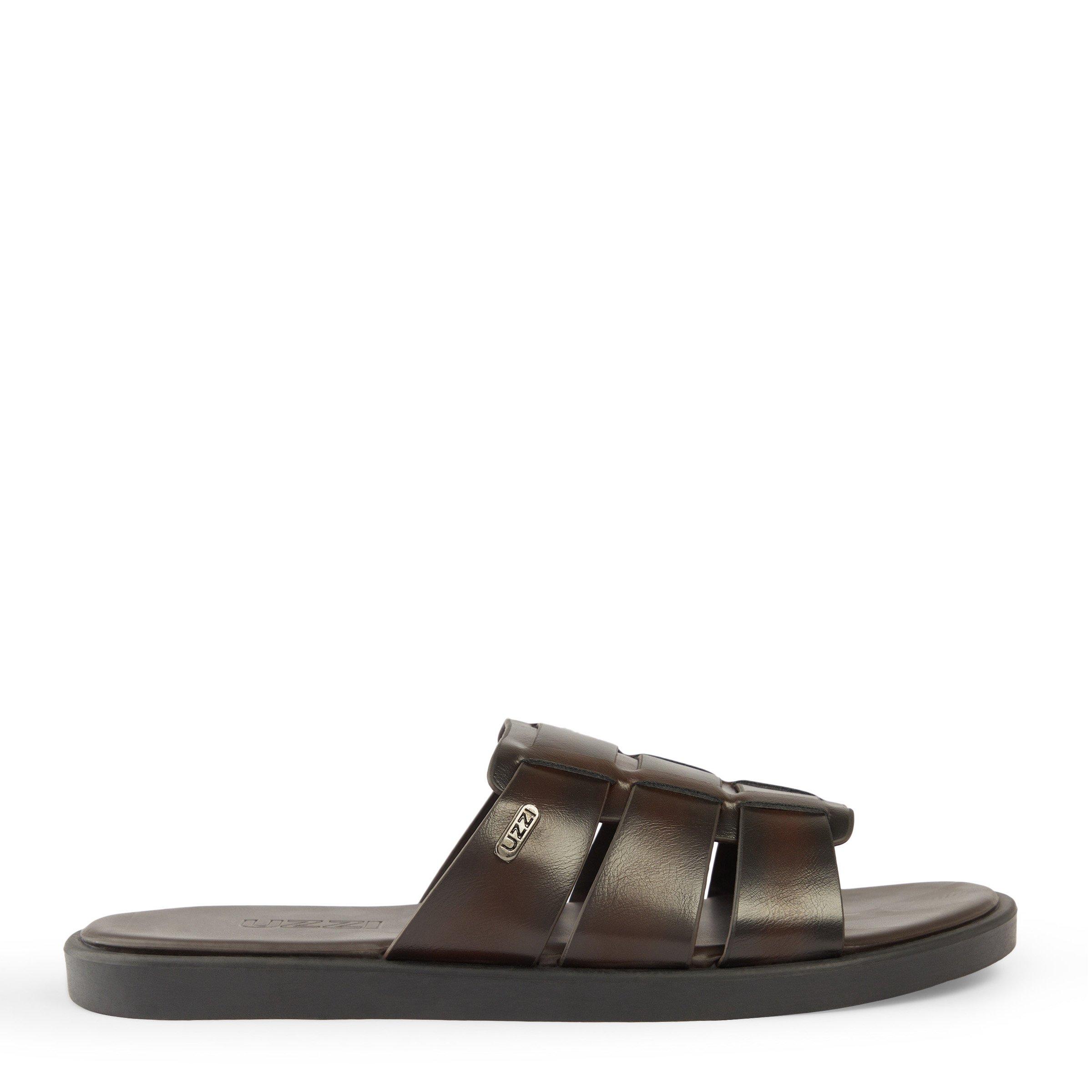 Brown Mule Sandals (3185581) | UZZI