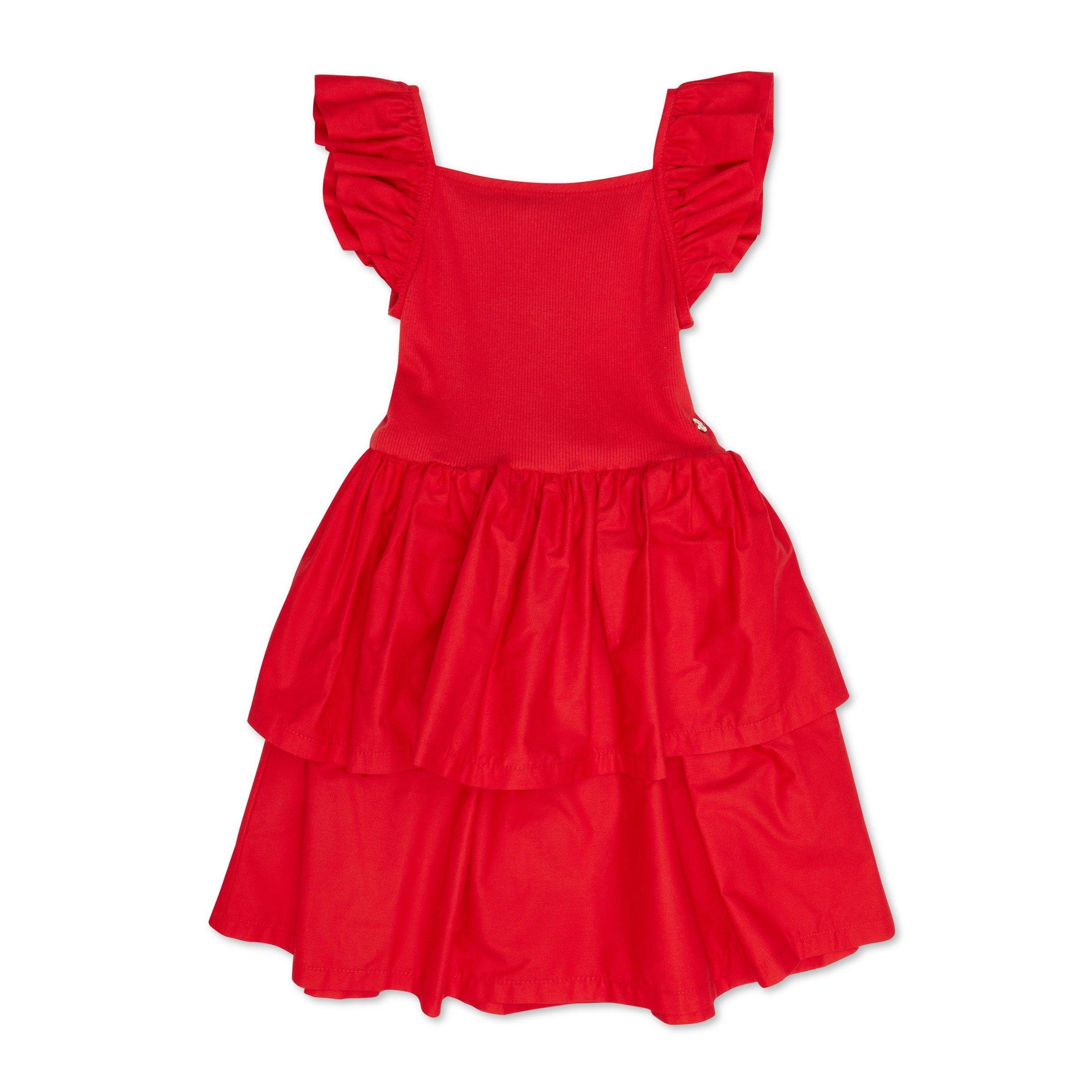 Kid Girls Red Tiered Dress (3185706) | Naartjie
