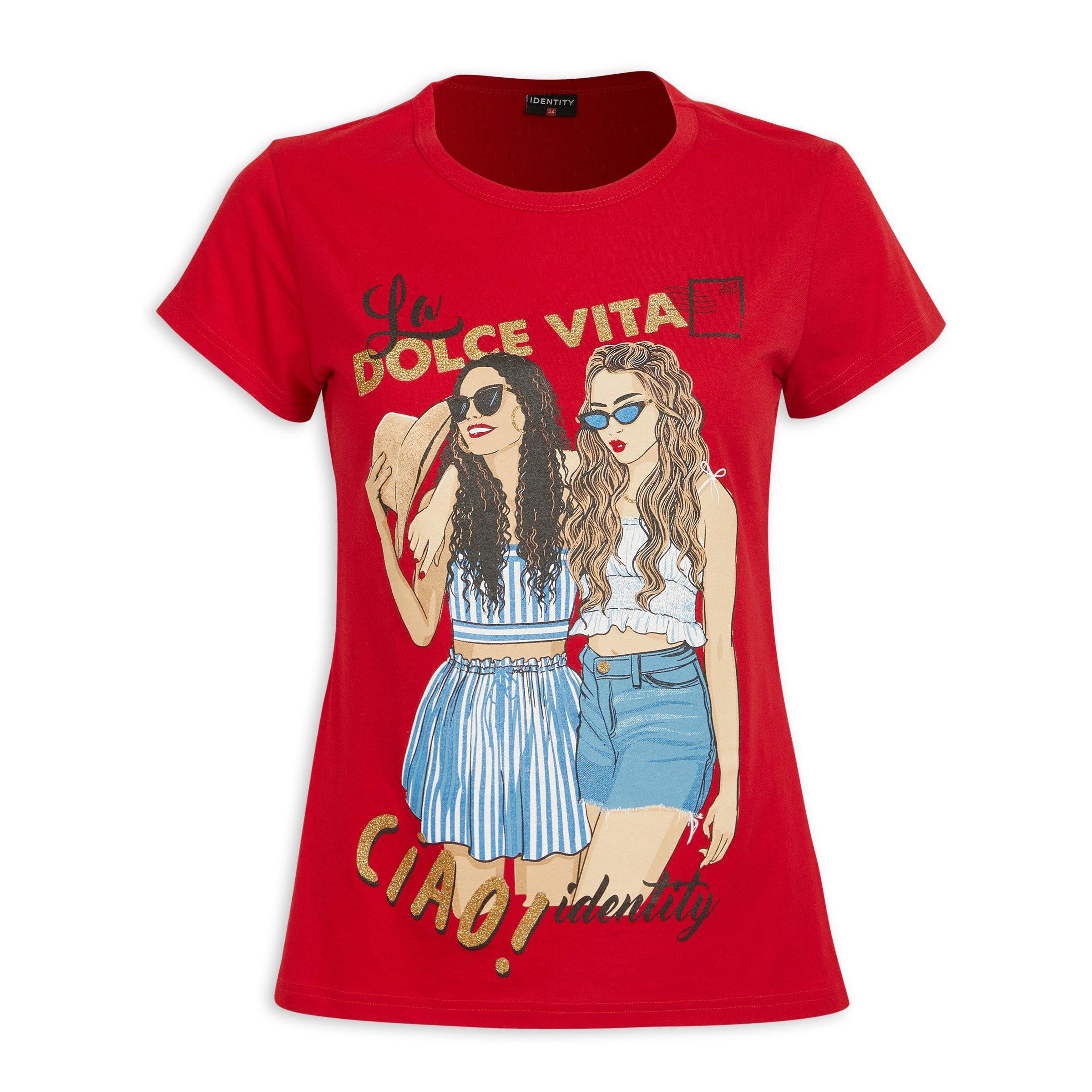 Red Graphic T-shirt (3185714) | Identity