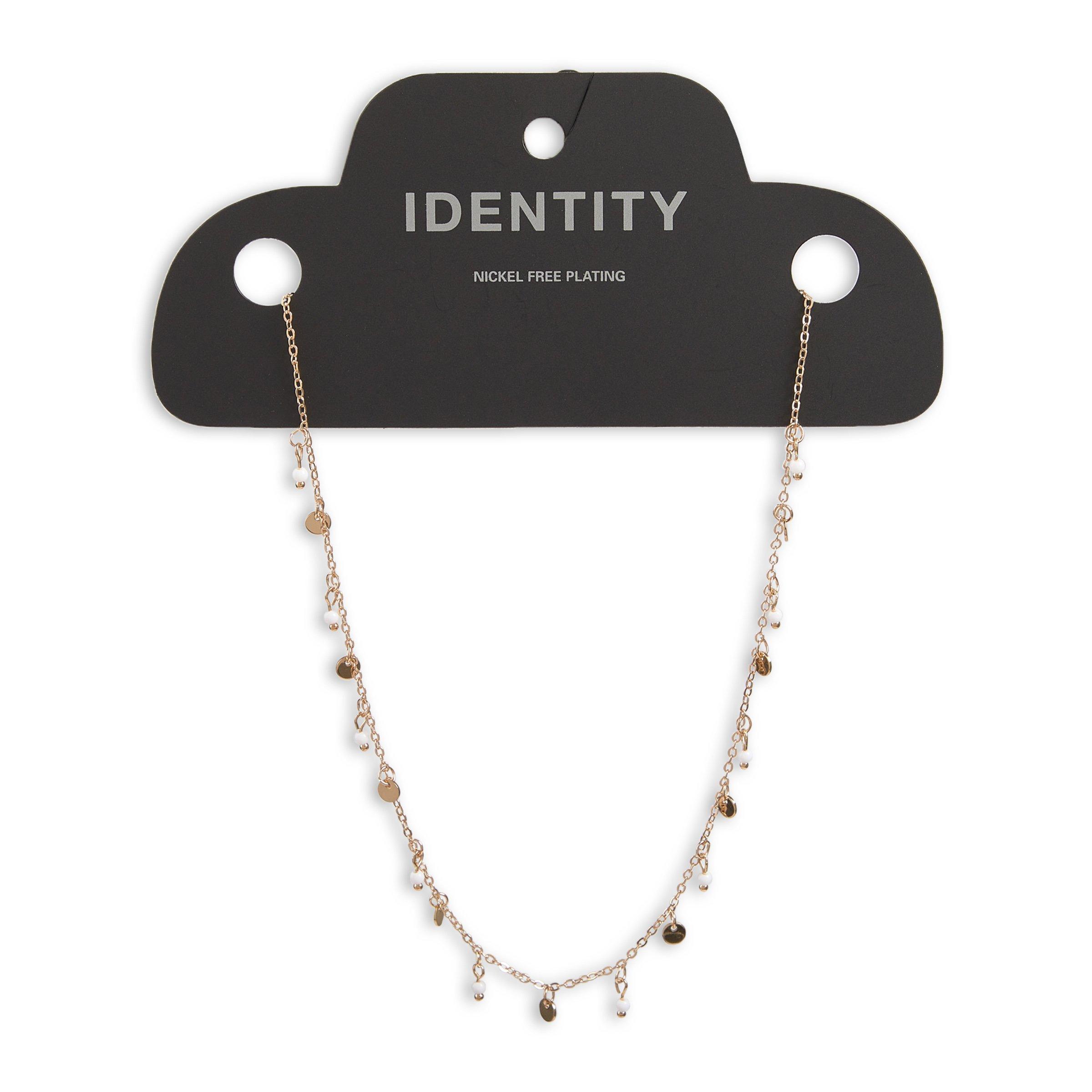 Gold Tone Necklace with Beads (3185720) | Identity