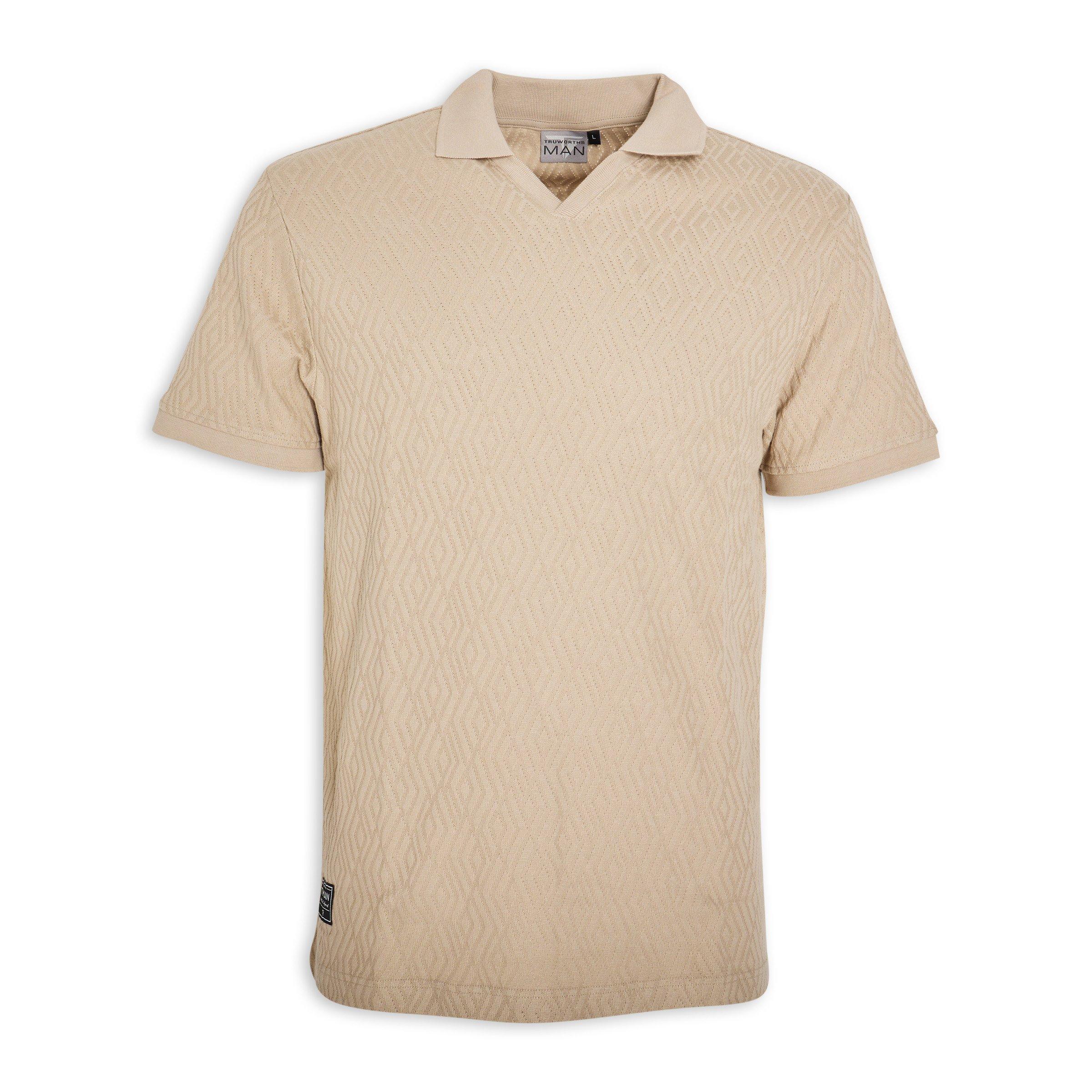 Beige Golfer Shirt (3185731) | Truworths Man
