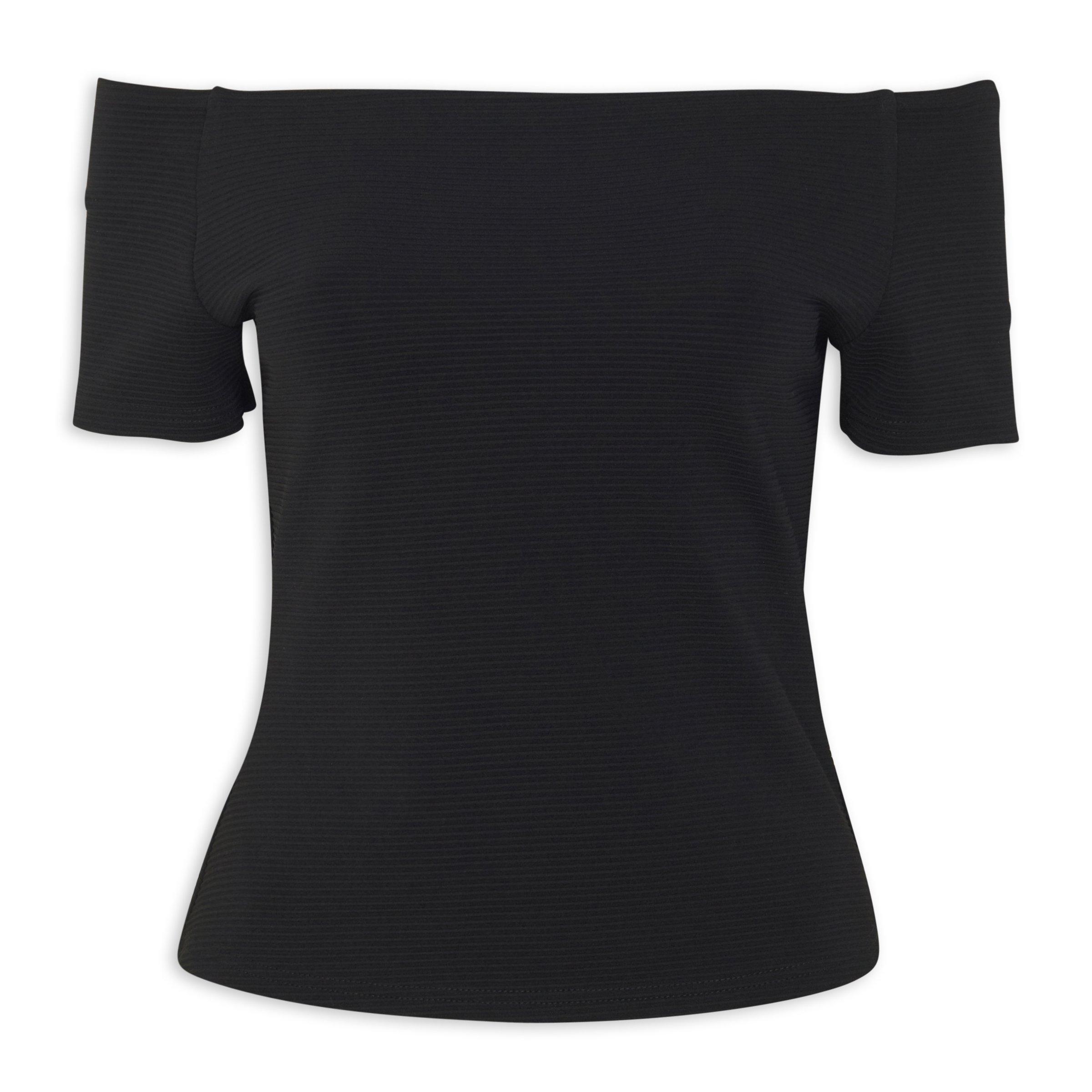 Black Off-the-shoulder T-shirt (3185763) | Identity