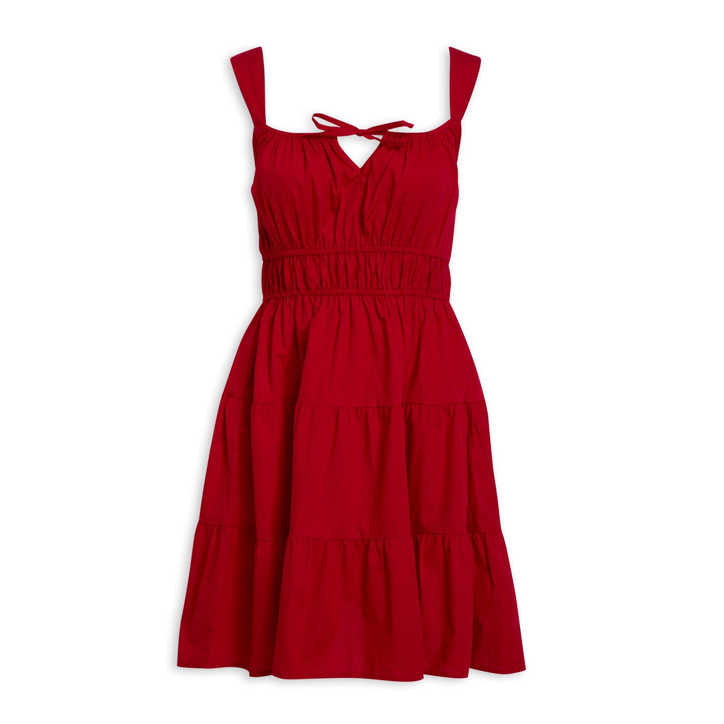 Red Tiered Dress (3185976) | Identity