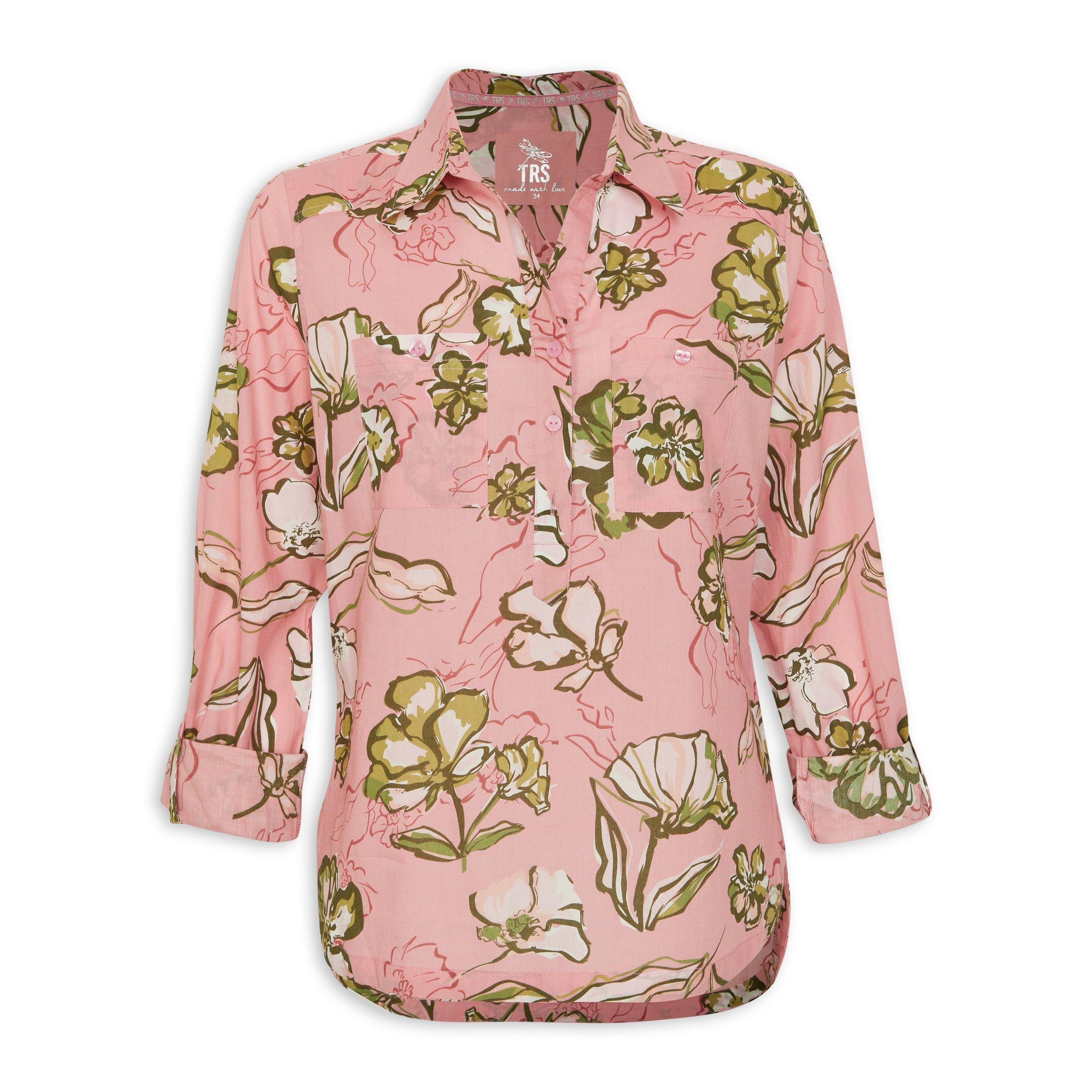 Pink Floral Print Shirt (3186004) | TRS
