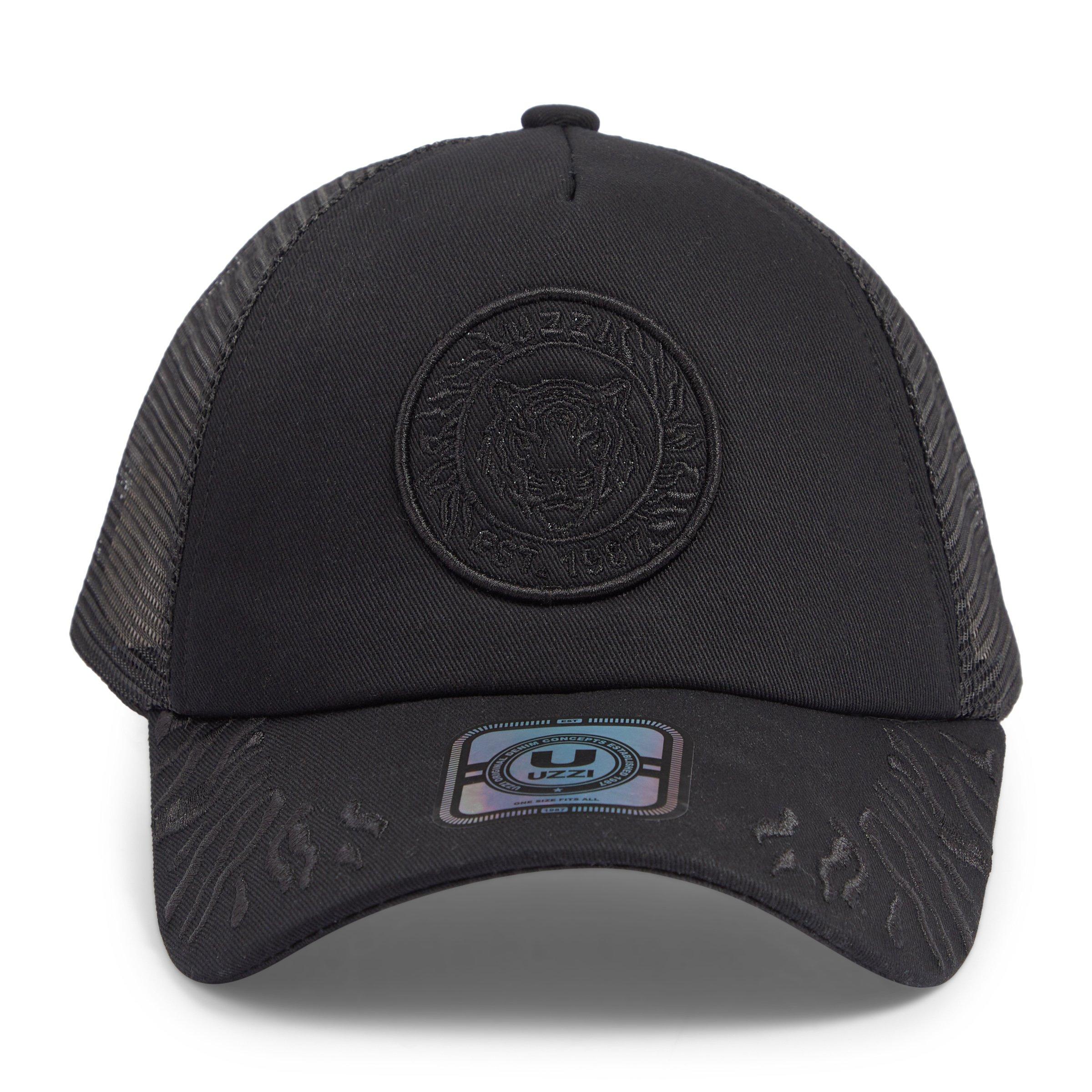 Black Trucker Peak Cap (3186112) | UZZI