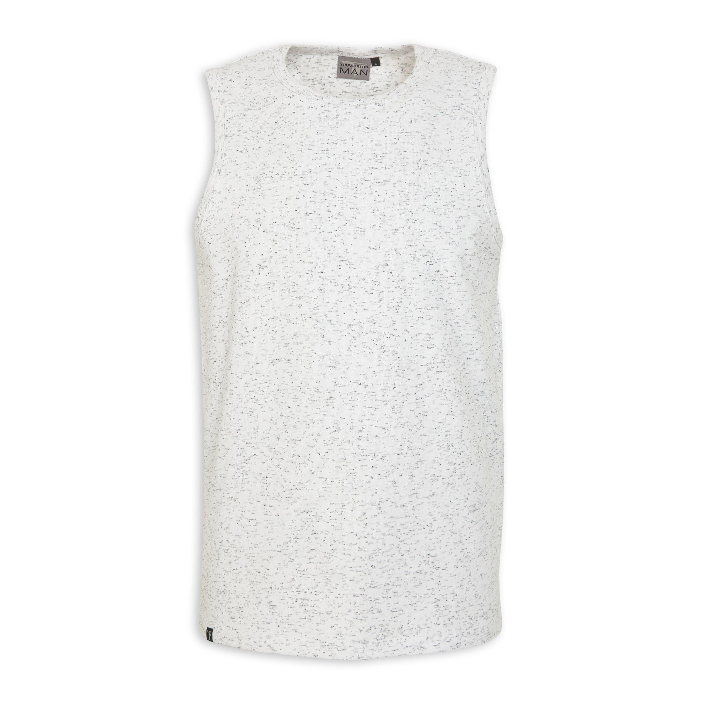 White Injection Print Vest (3186306) | Truworths Man