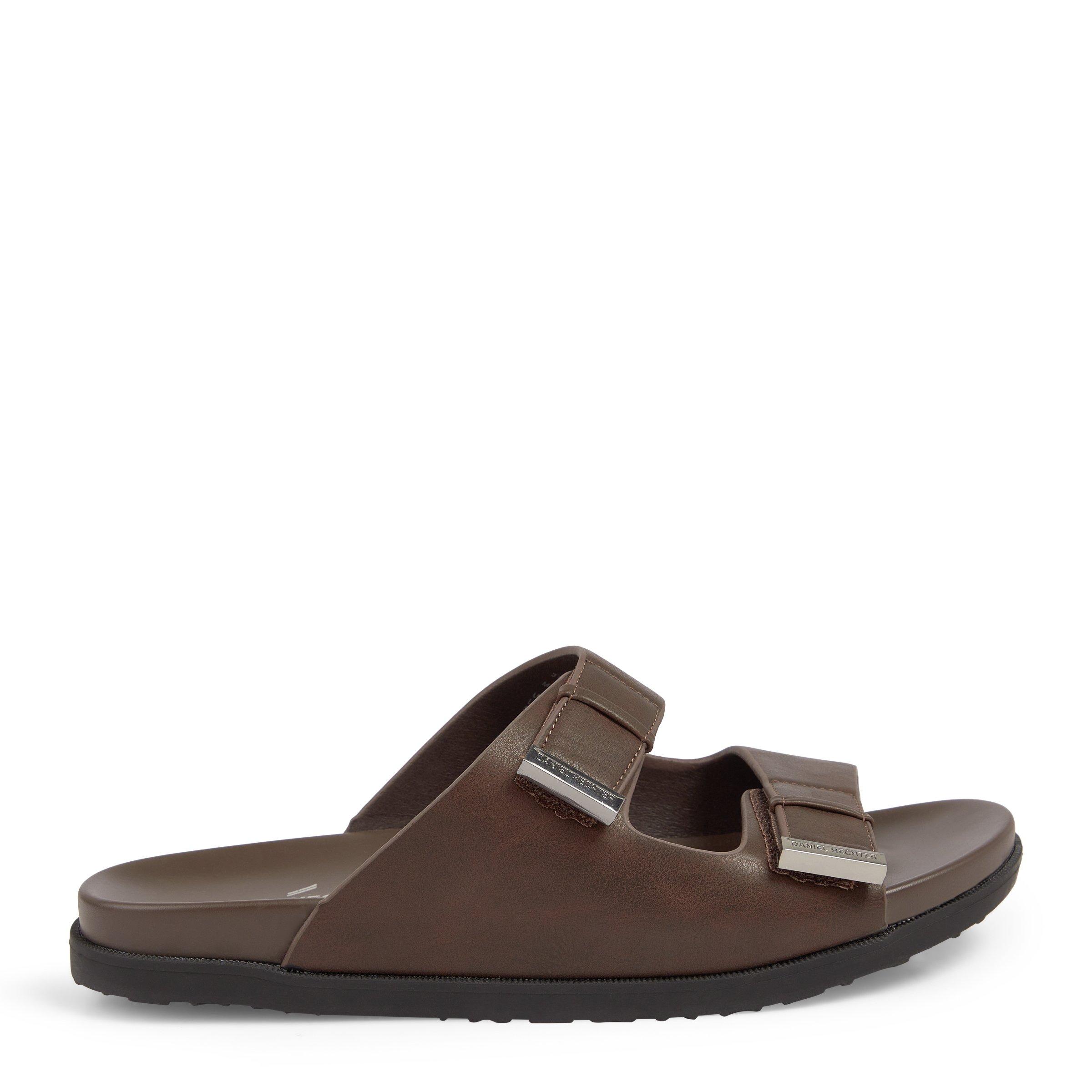 Brown Double Strap Mule Sandals (3186330) | Daniel Hechter