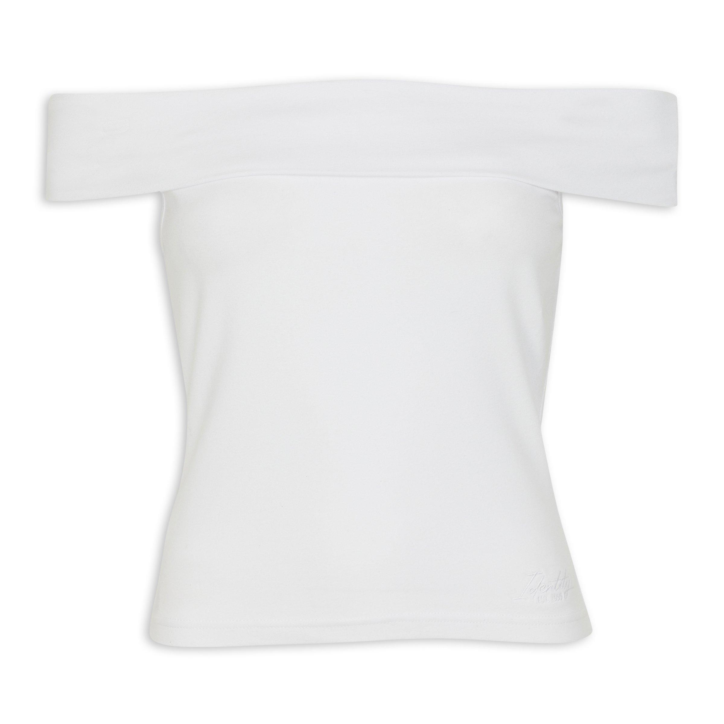 White Off-The-Shoulder Top (3186390) | Identity