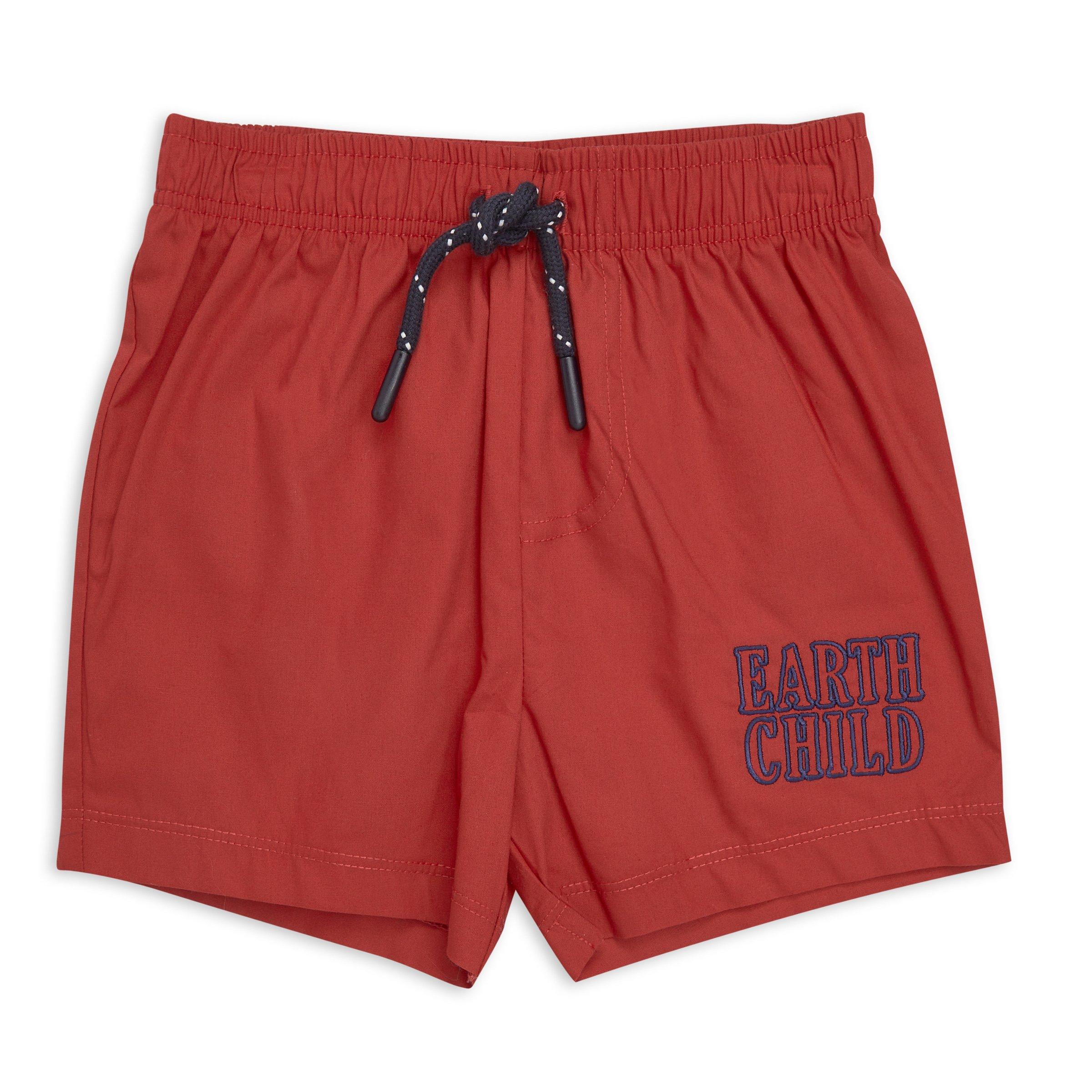 Baby Boys Red Shorts (3186394) | Earthchild