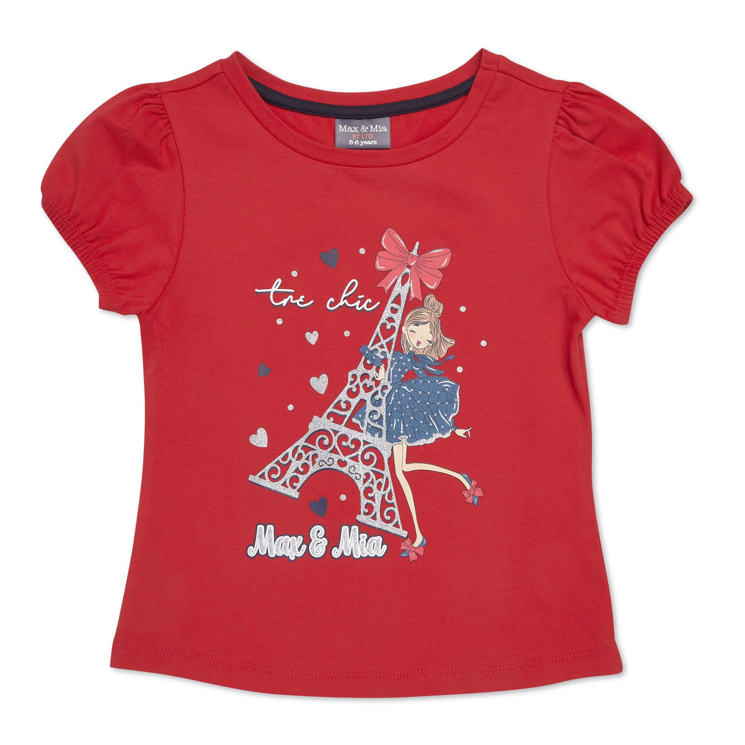 Kid Girls Red T-shirt (3186418) | Max & Mia