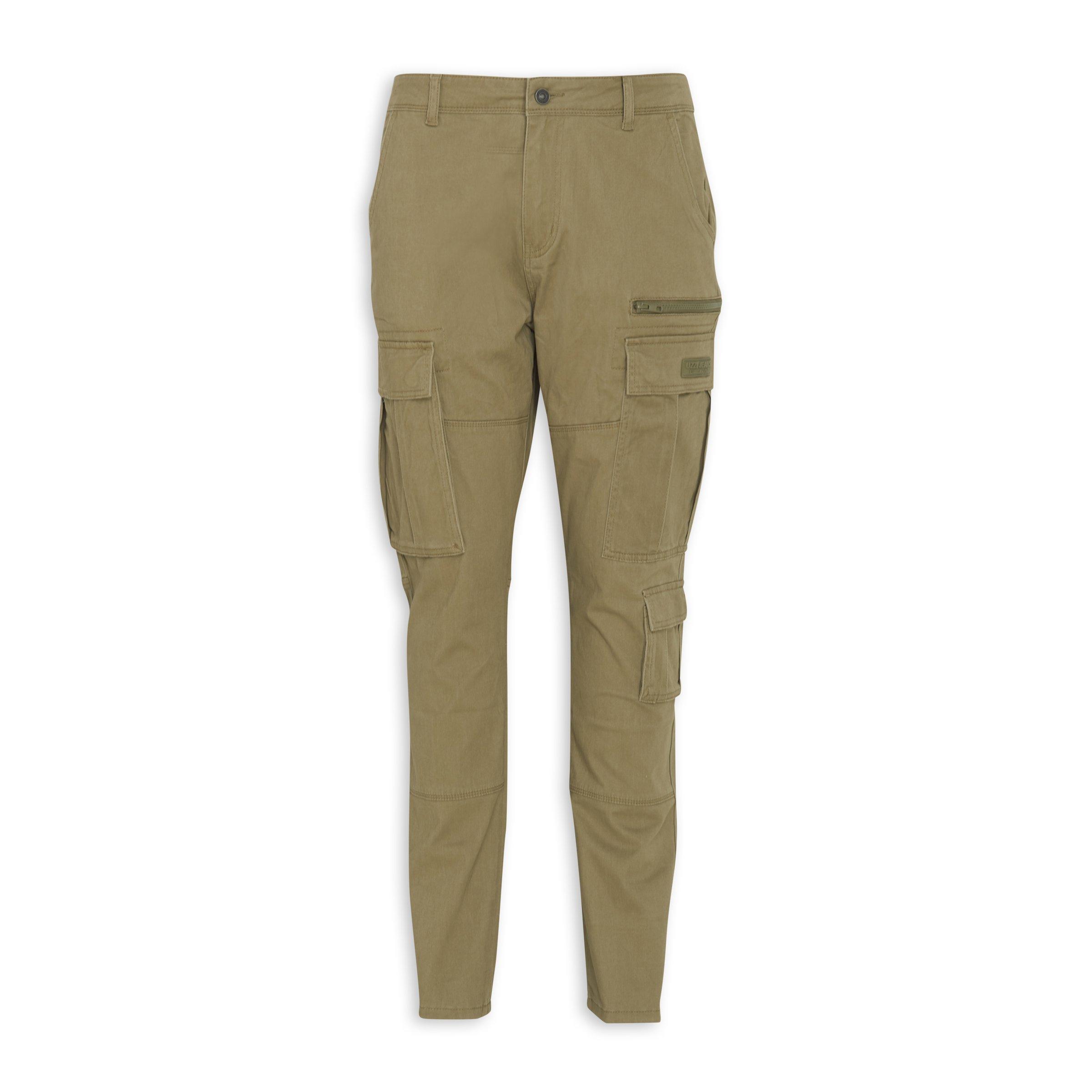 Brown Utility Pants (3186429) | UZZI