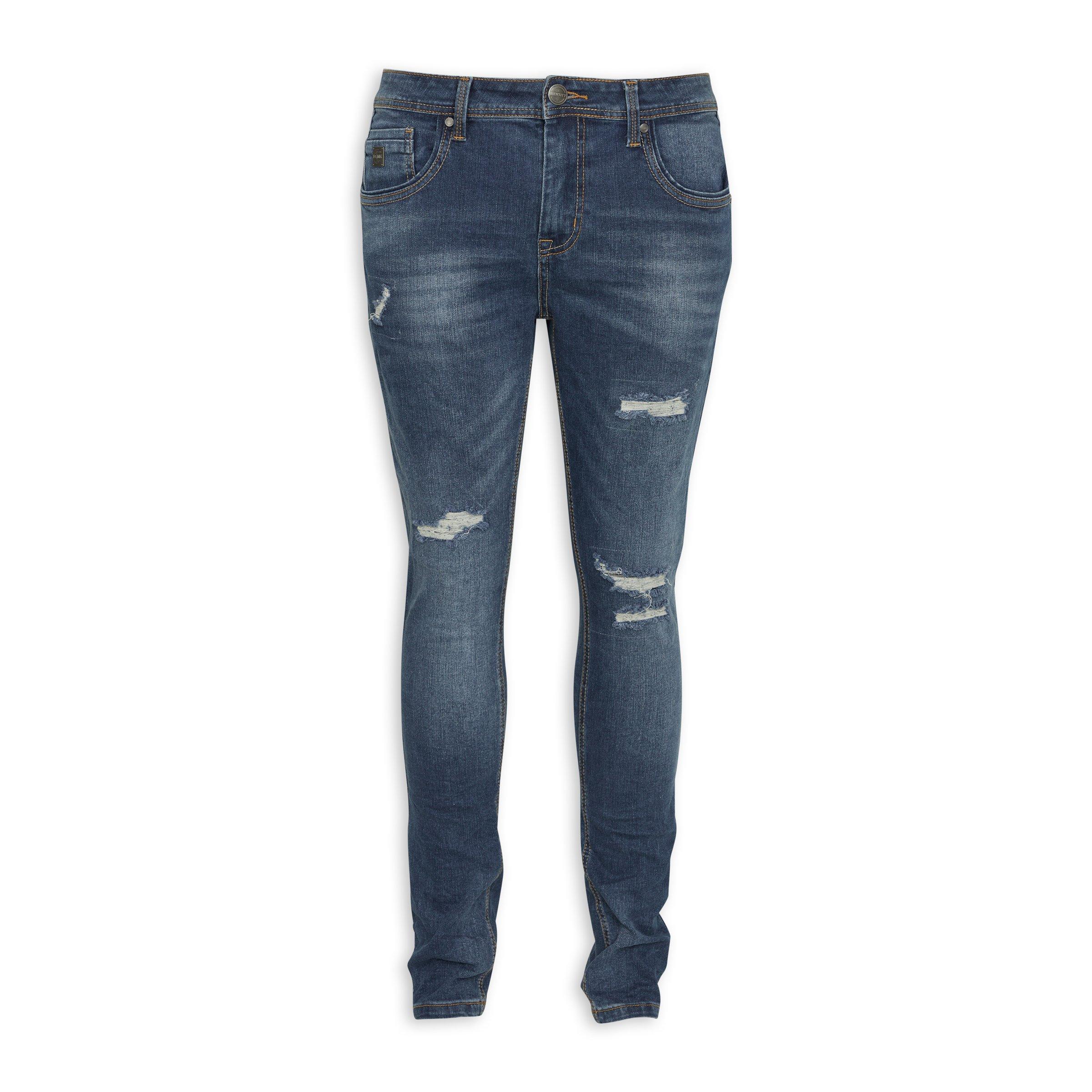 Blue Ripped Skinny Jeans (3186544) | Identity