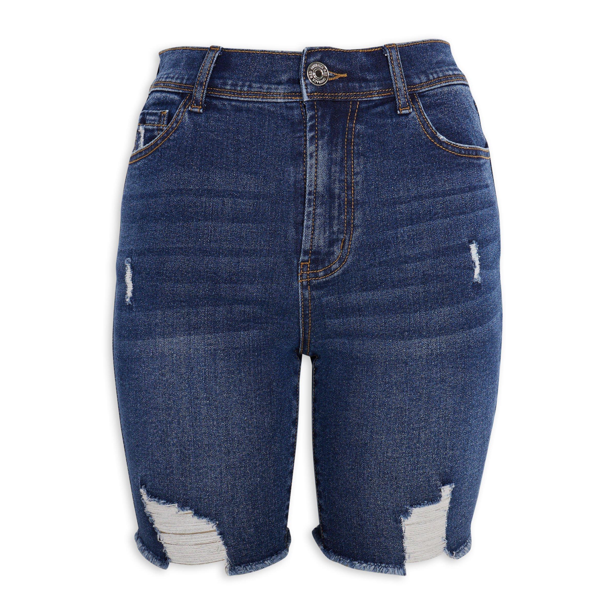 Blue Ripped Denim Shorts (3186604) | OUTBACK RED