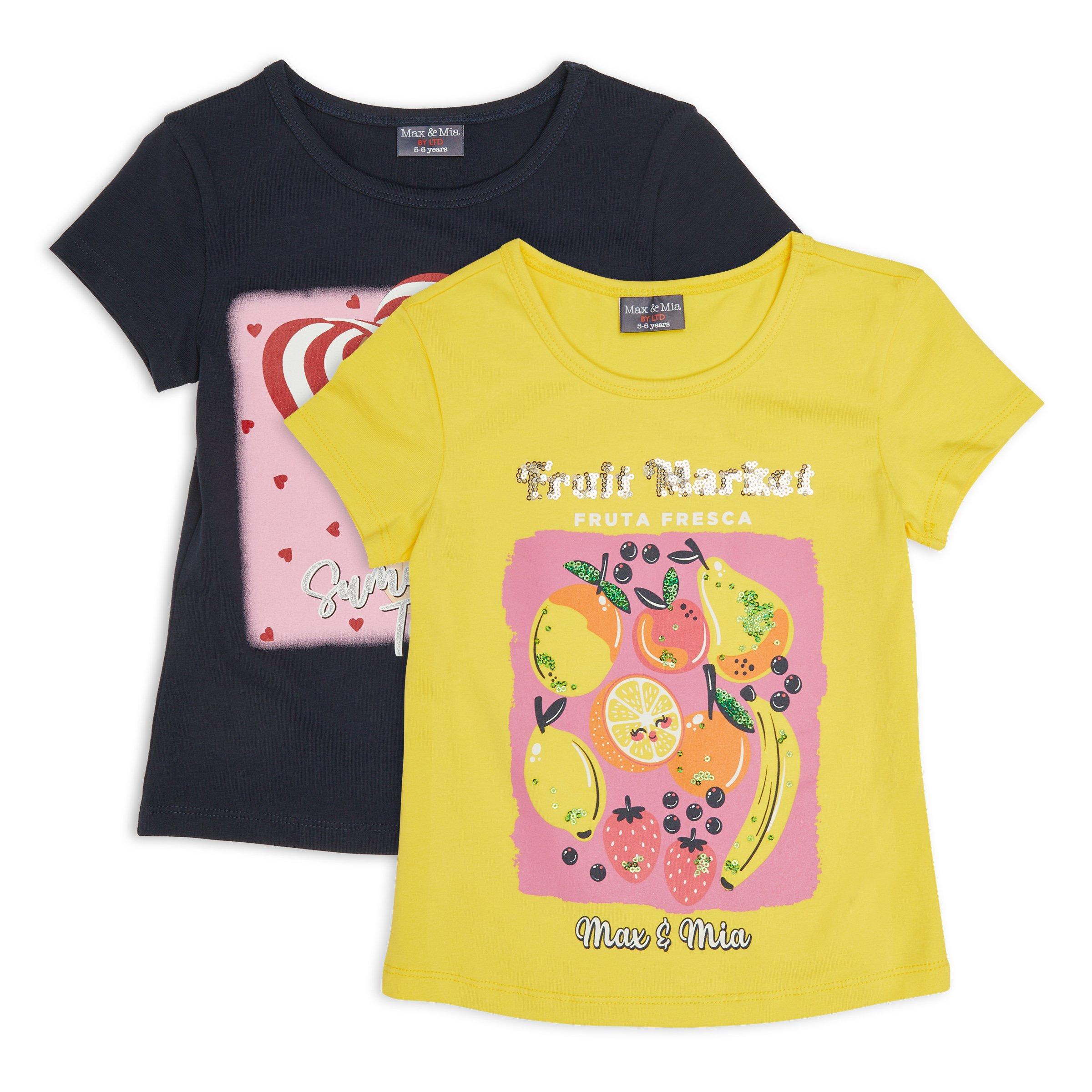 Kid Girls 2-pack T-shirts (3186736) | Max & Mia