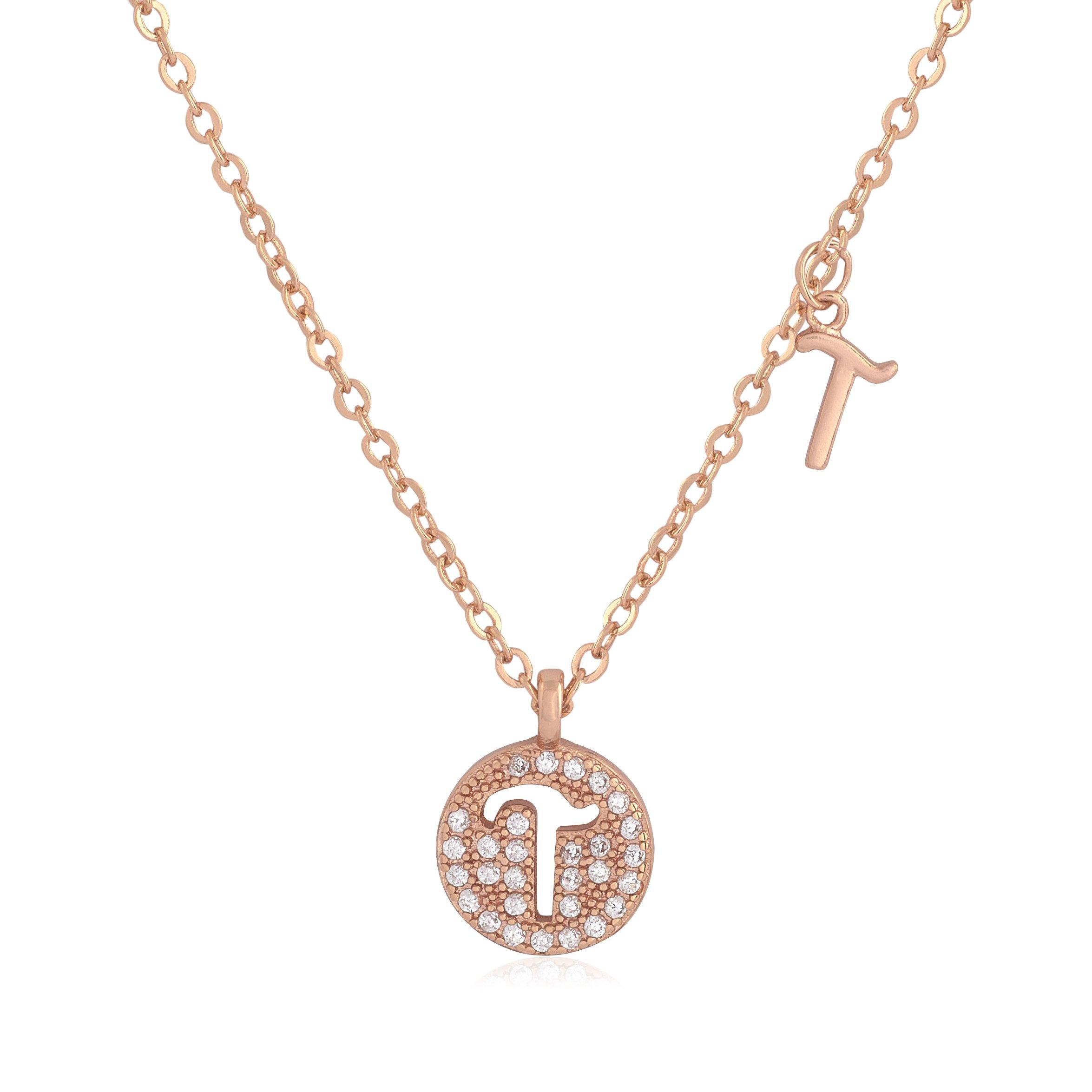Letter T Initial Pendant (3186881) | Sparkle