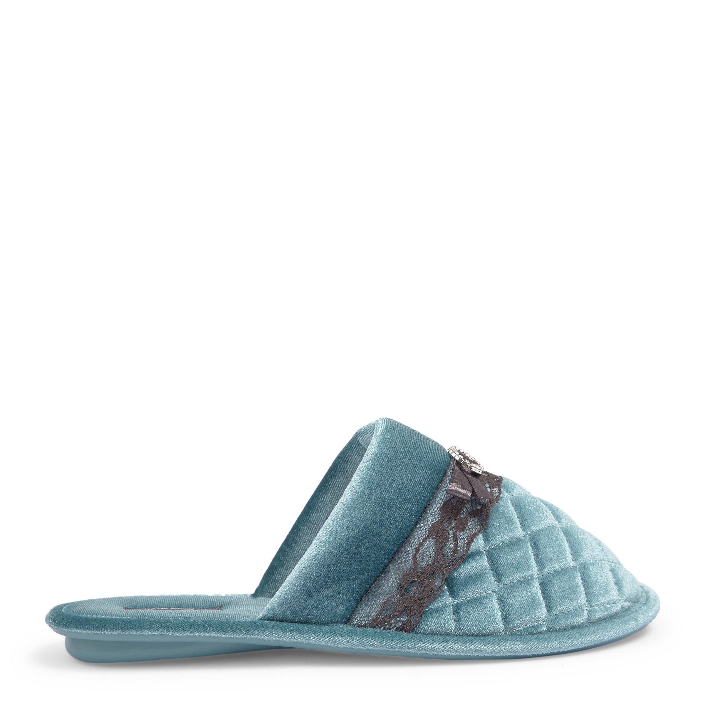 Blue Sage Quilted Slippers (3187538) | Intrigue