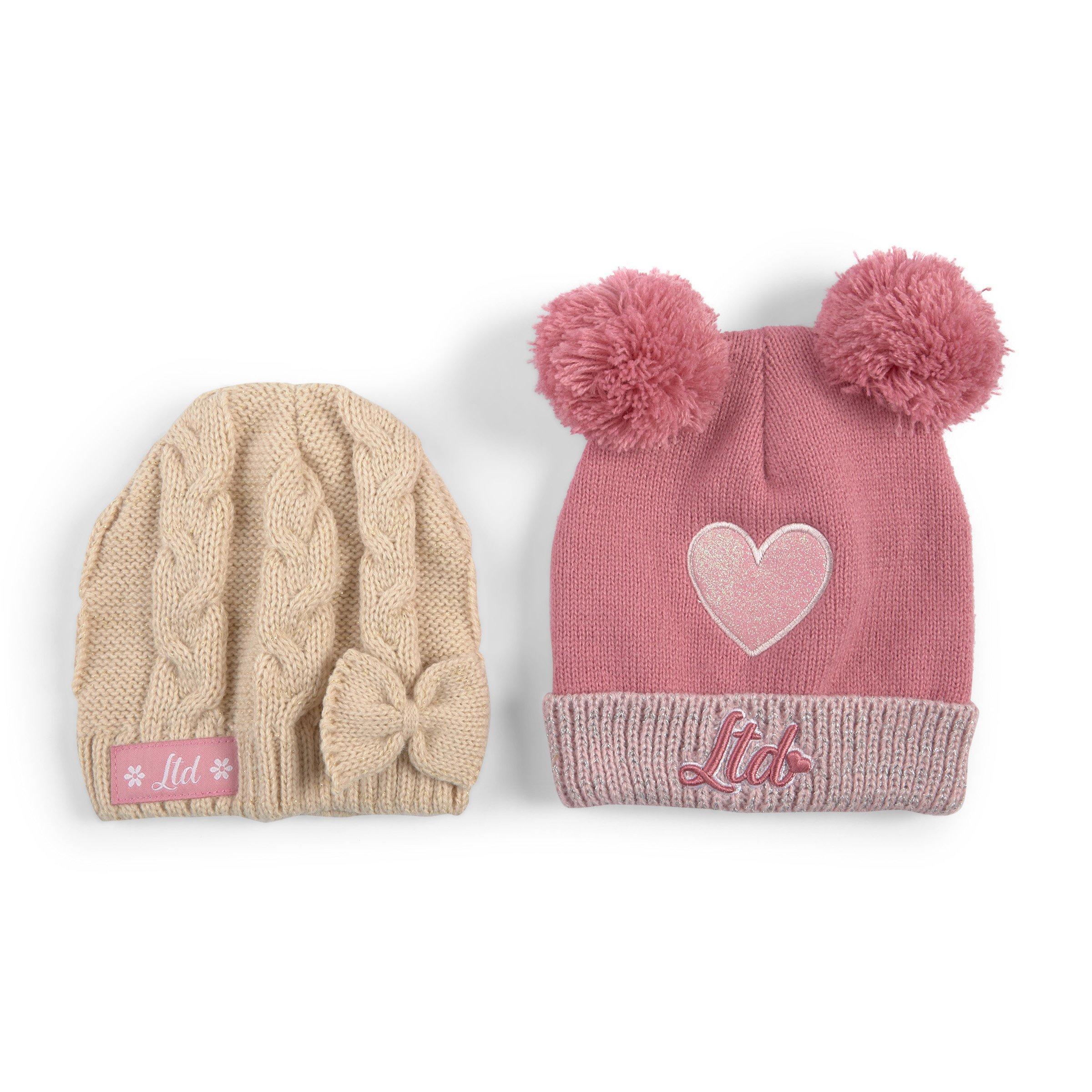 Baby Girls 2-pack Beanies (3187683) | LTD Kids