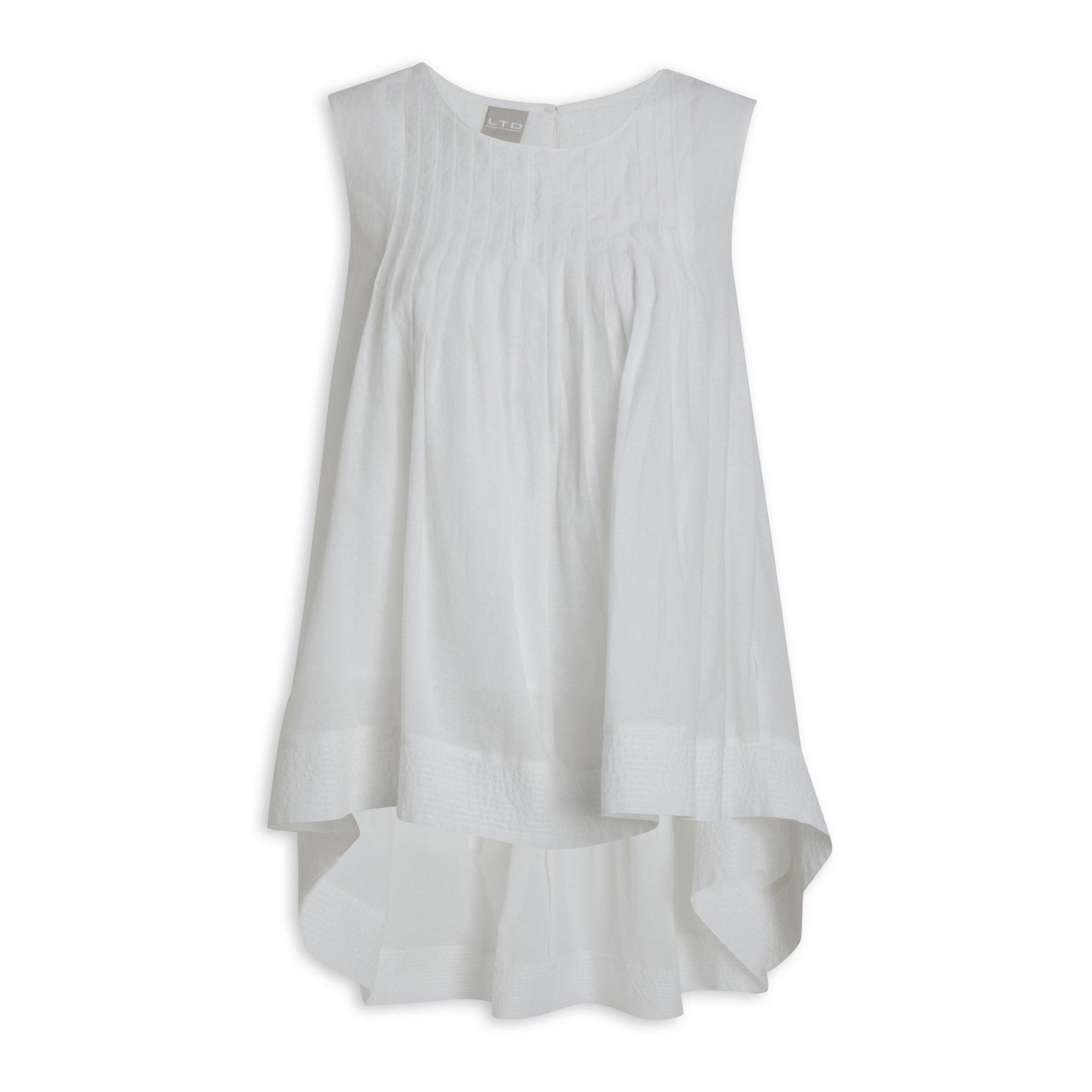 White A-line Top (3187851) | LTD Woman