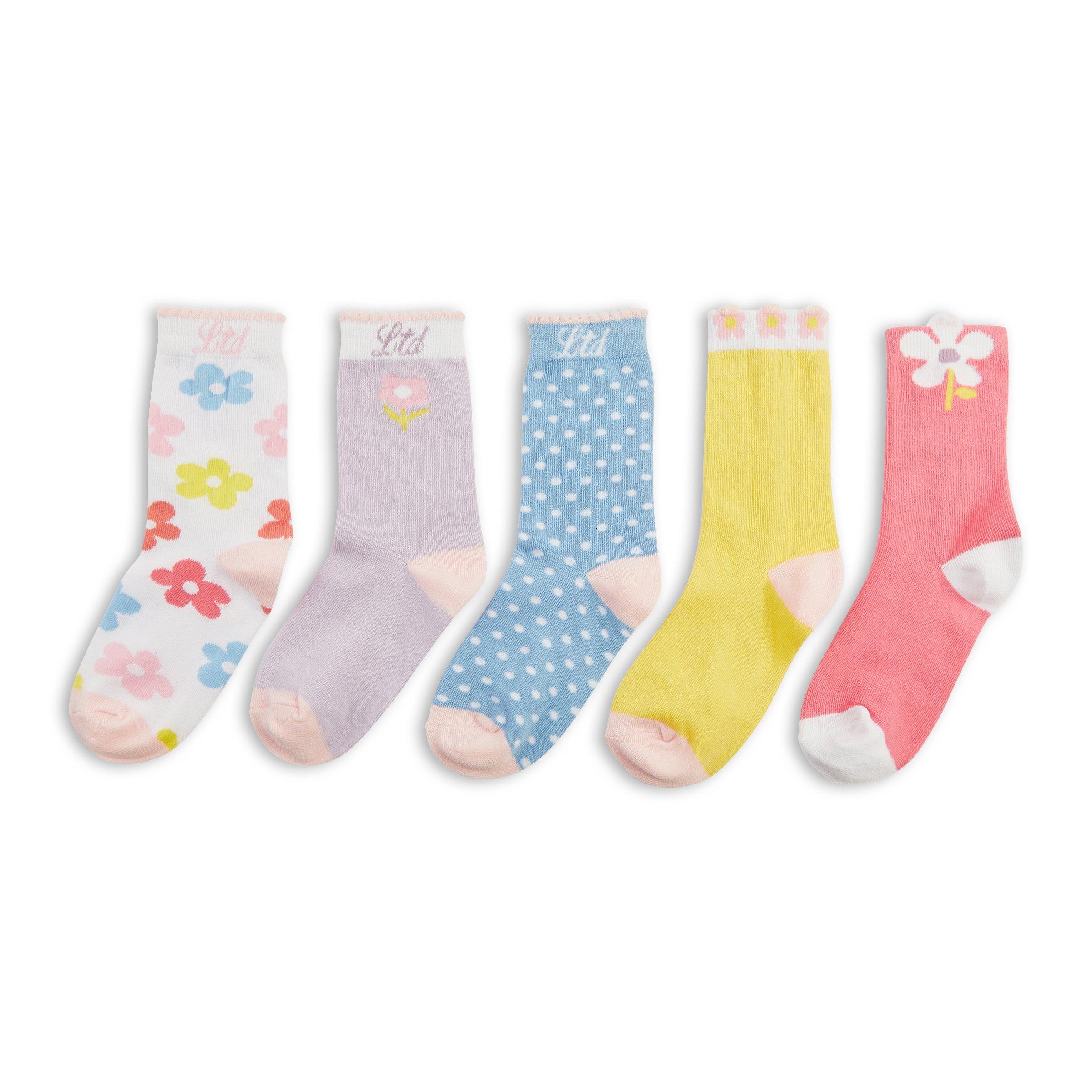 Girls 5-pack Trouser Socks (3187921) | LTD Kids