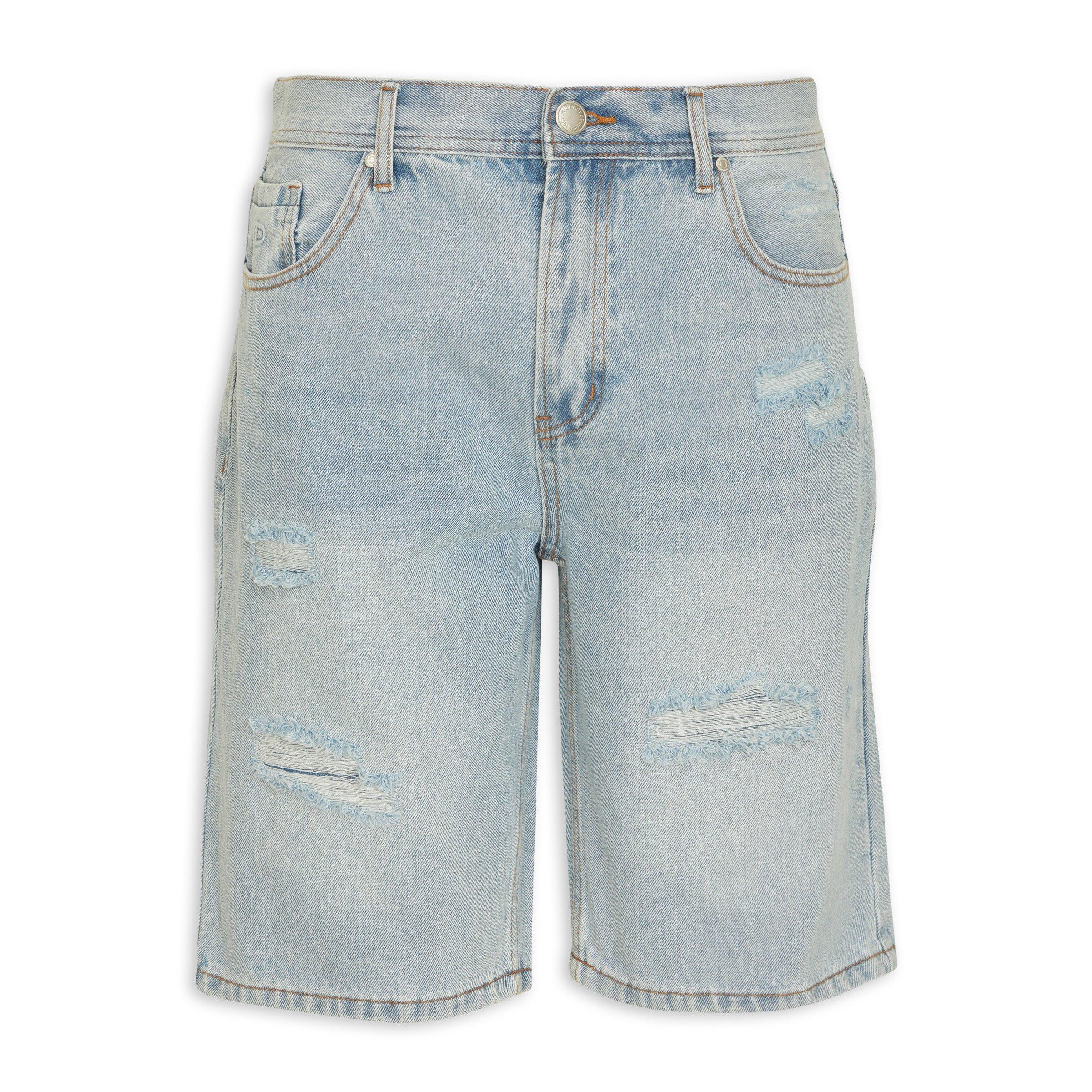 Indigo Loose Fit Denim Shorts (3188067) | Identity