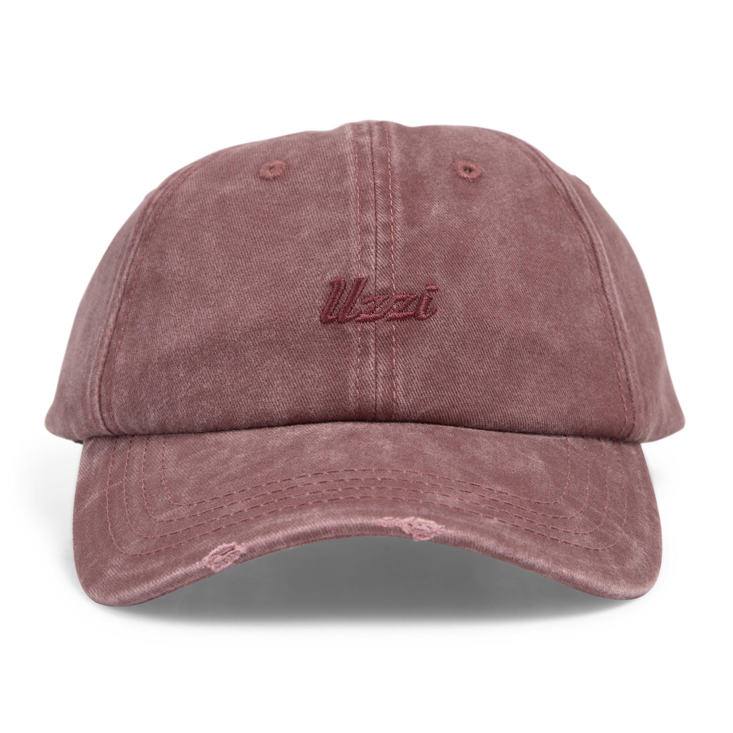 Burgundy Washed Peak Cap (3188105) | UZZI