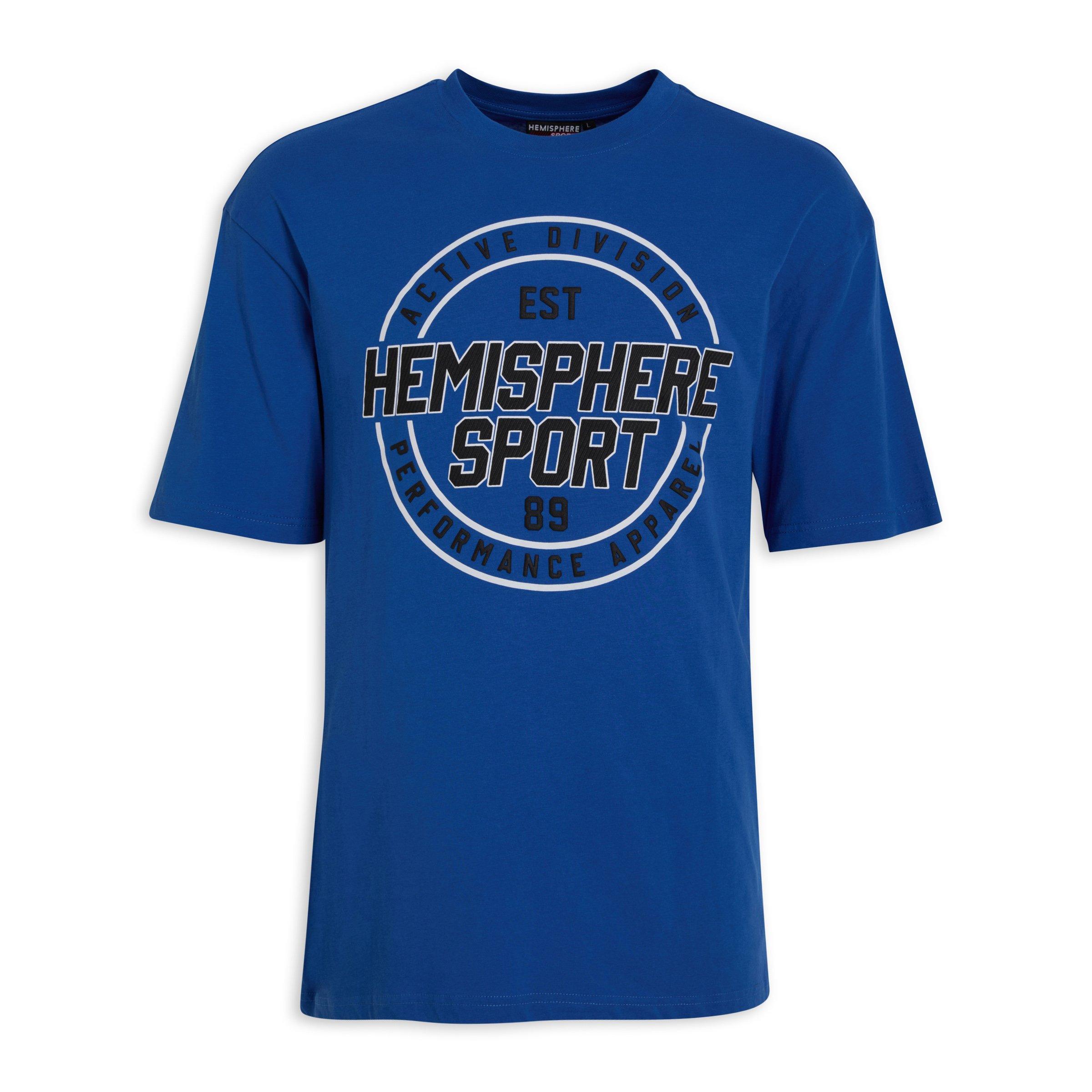 Cobalt Blue Branded T-shirt (3188352) | Hemisphere Sport