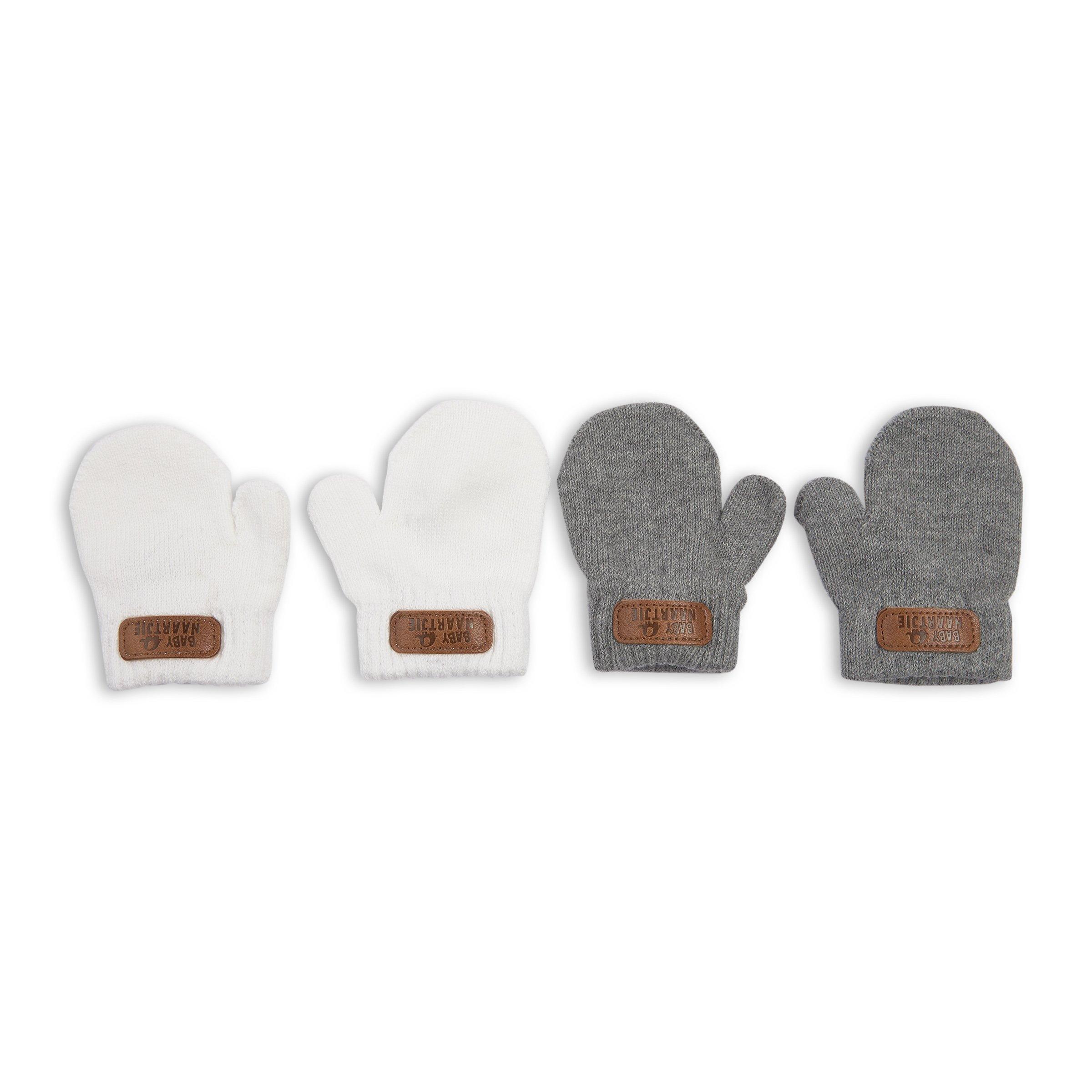 Newborn Unisex 2-pack Mittens (3188482) | Naartjie