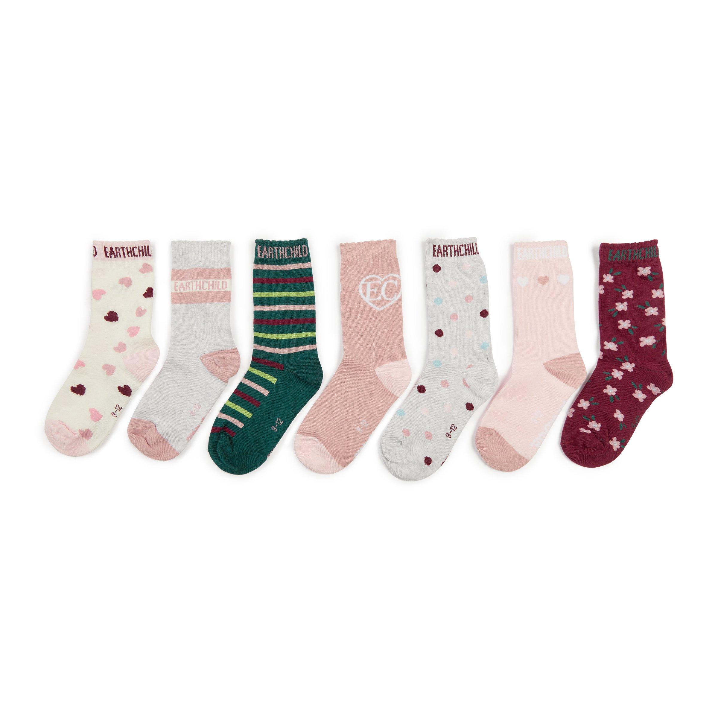 Kid Girls 7-pack Socks (3188813) | Earthchild